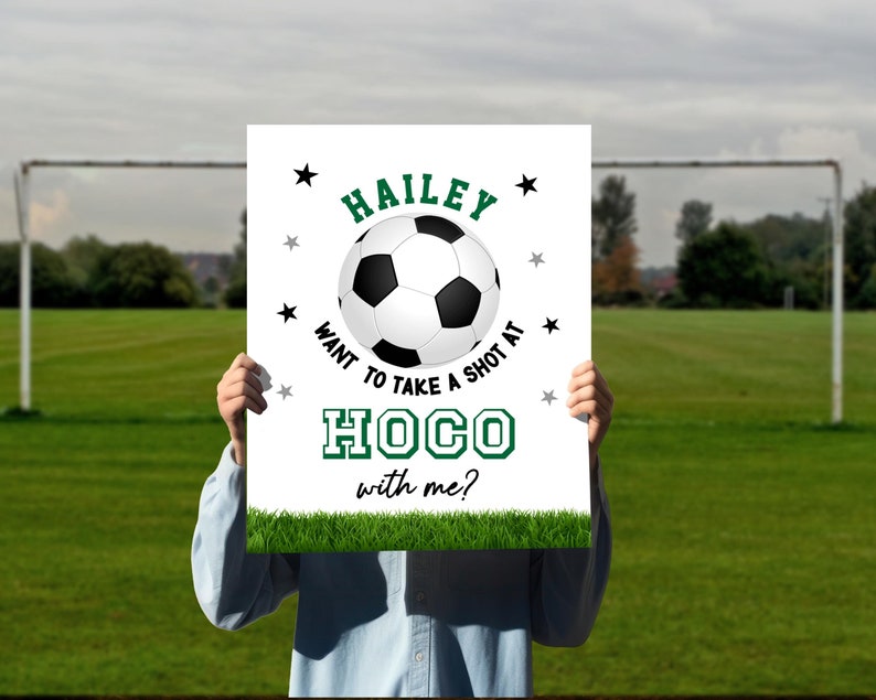 Soccer HOCO Proposal Sign, Soccer Homecoming Sign, Homecoming Proposal ...