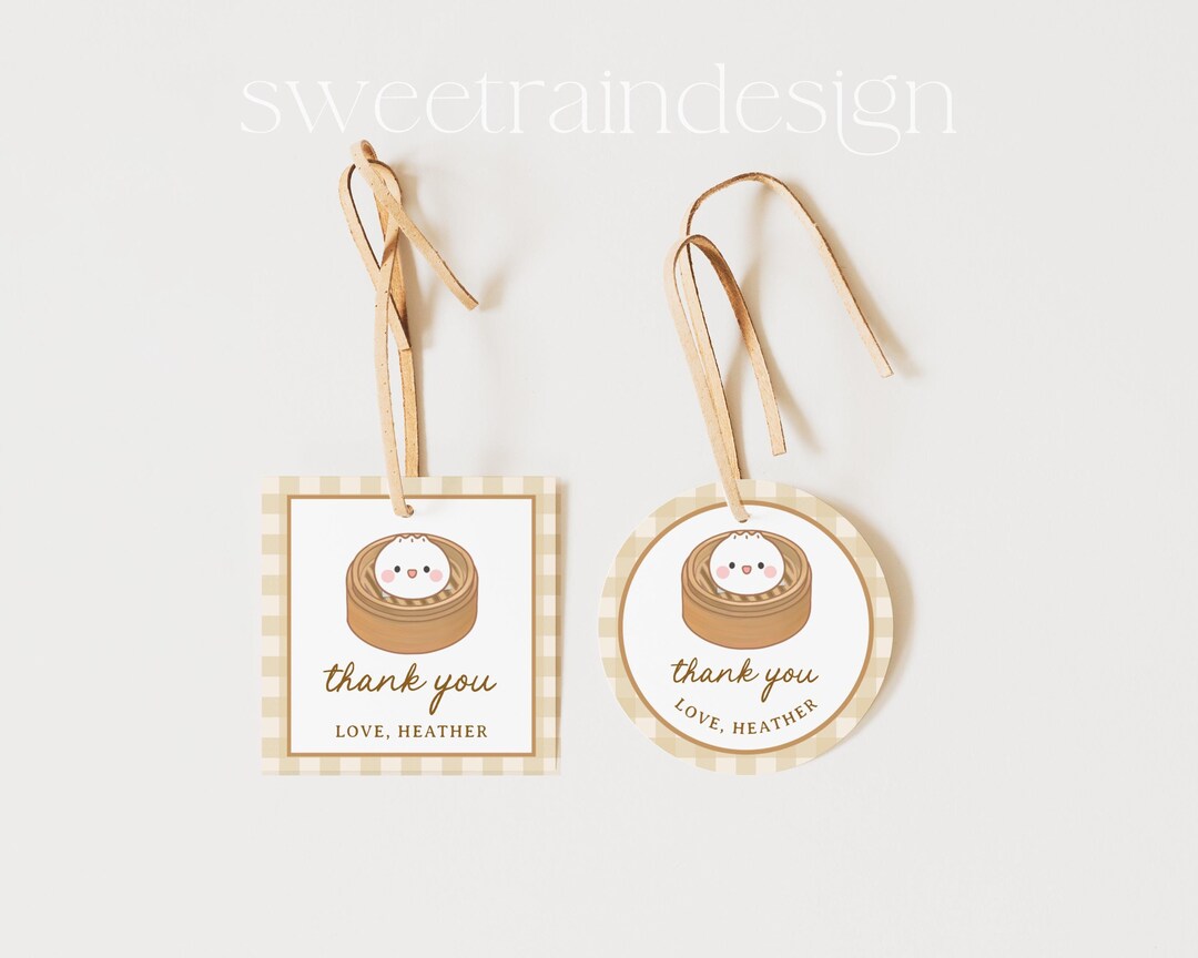 Little Dumpling Thank You Tag Template, Little Dumpling is on the Way ...