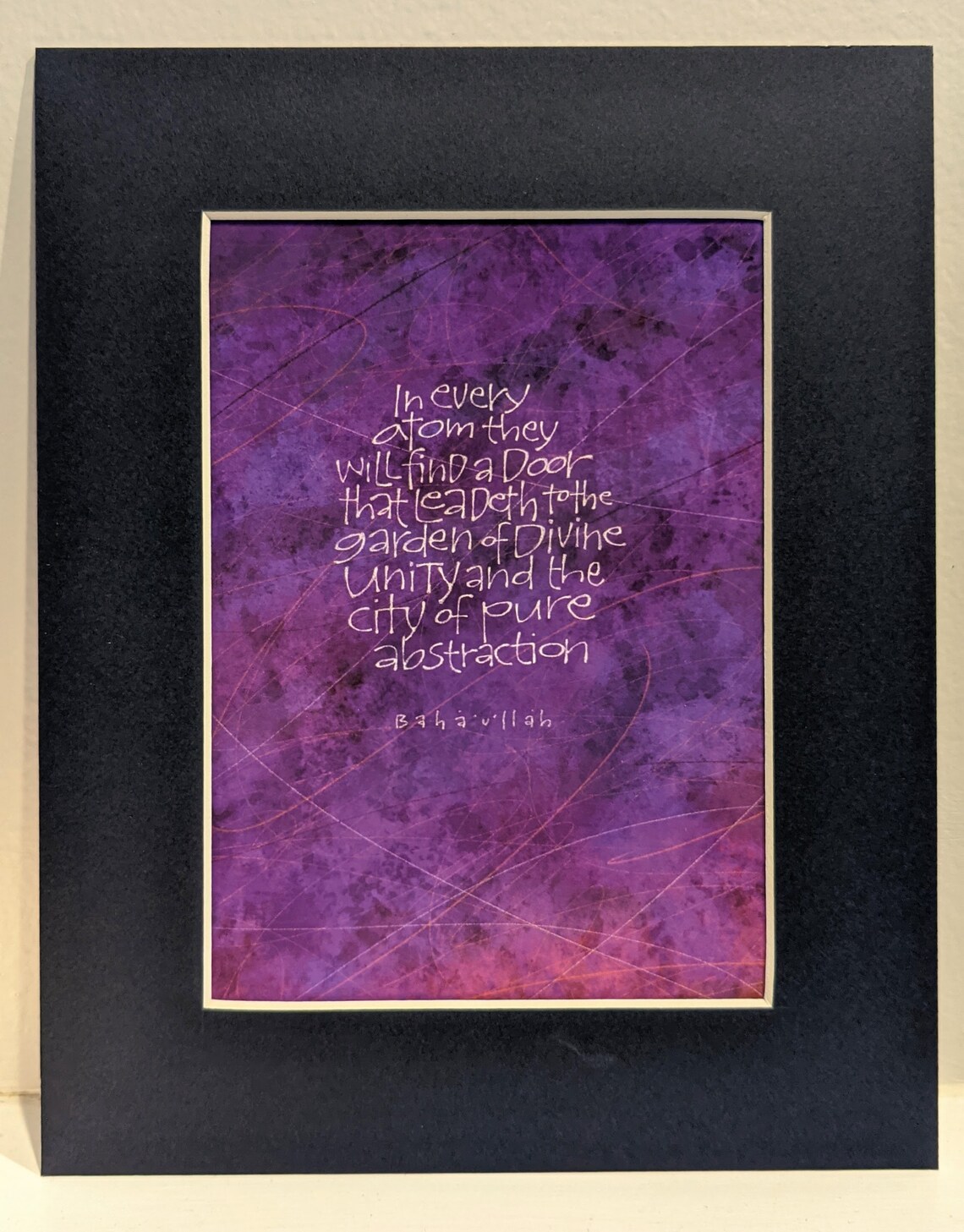 In Every Atom Calligraphy Print - Etsy