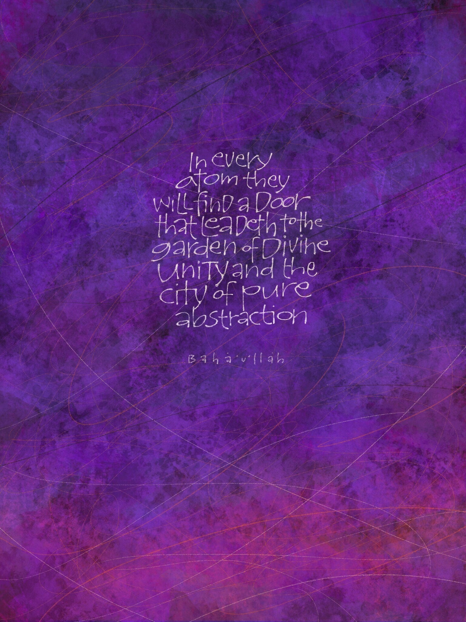 In Every Atom Calligraphy Print - Etsy