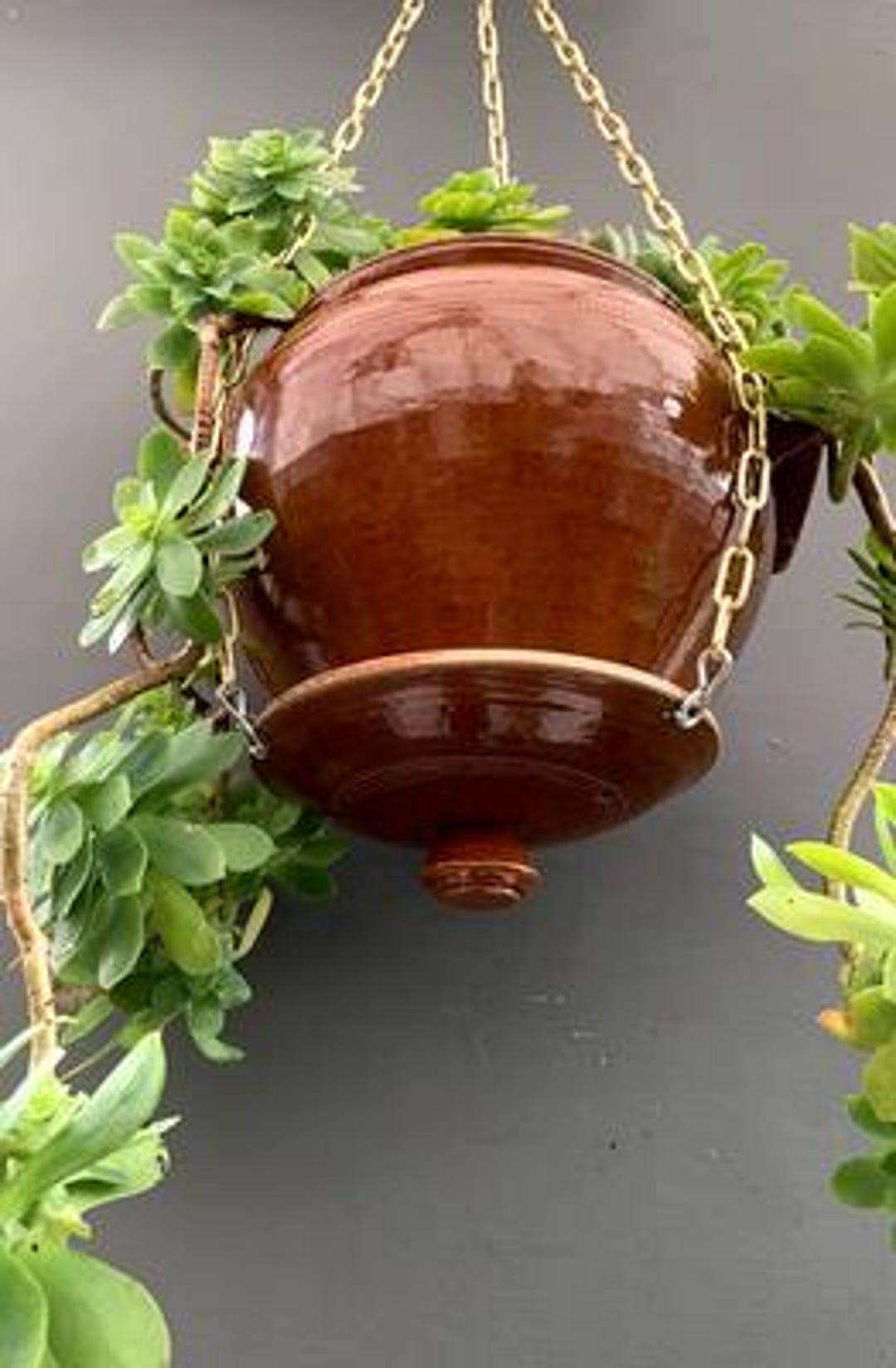 Large VINTAGE Pearsons of Chesterfield Pottery HANGING Casserole ...
