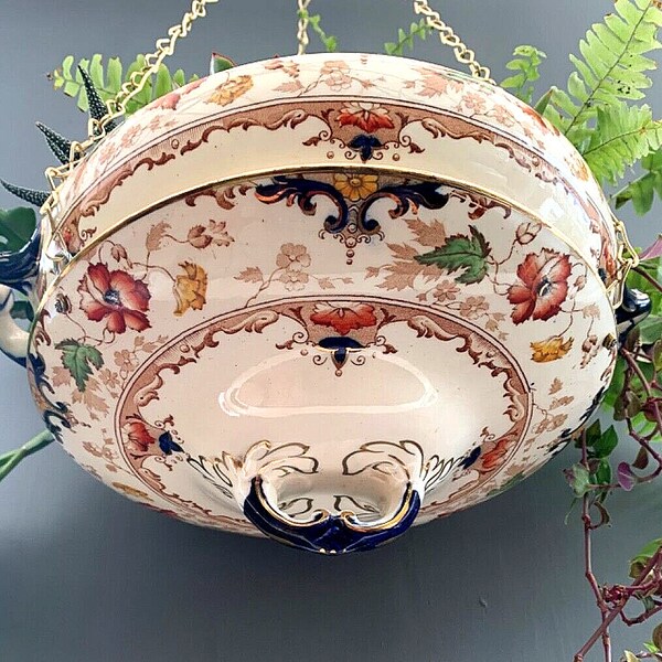 Antique Imari Planter - Etsy