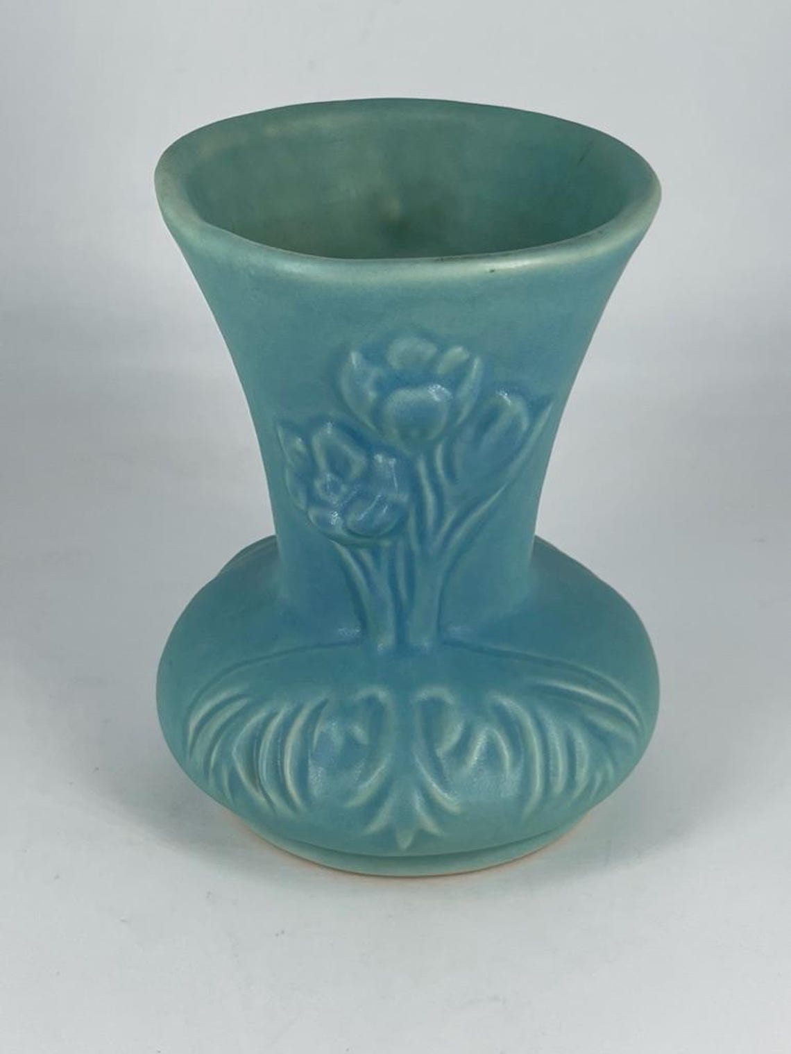 Van Briggle Pottery Vase With Floral Design - Etsy