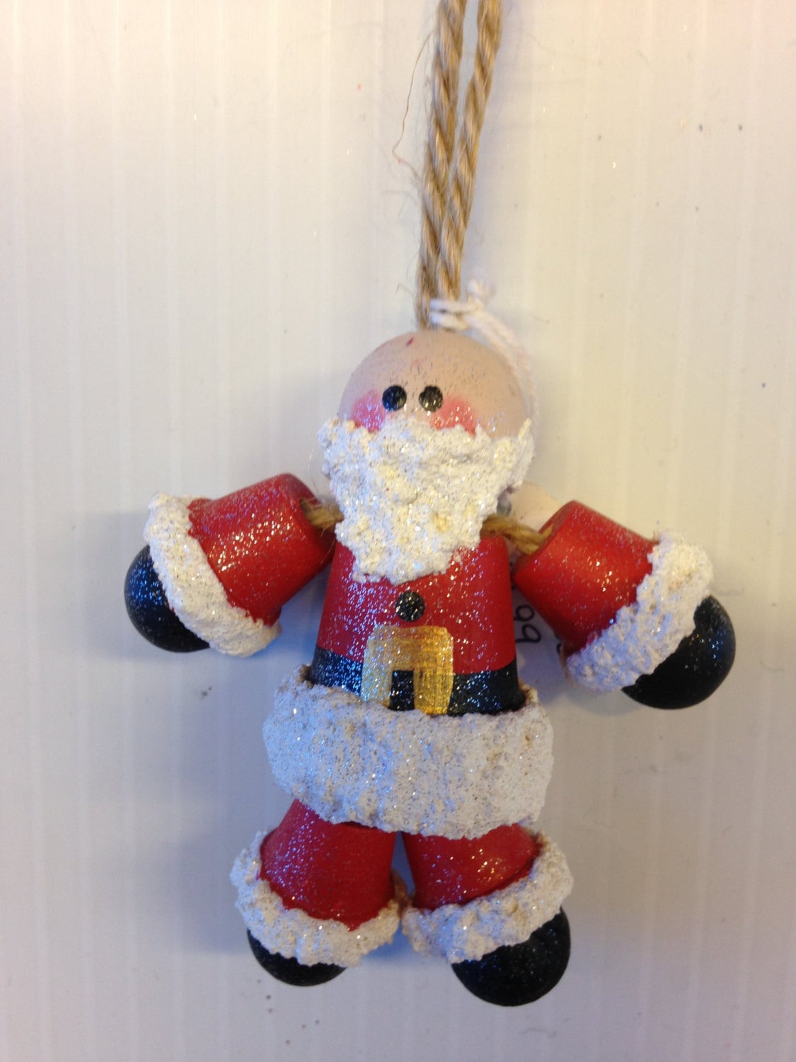 Hand Painted Bald Santa Christmas Ornament, Bald Santa Clause Christmas ...