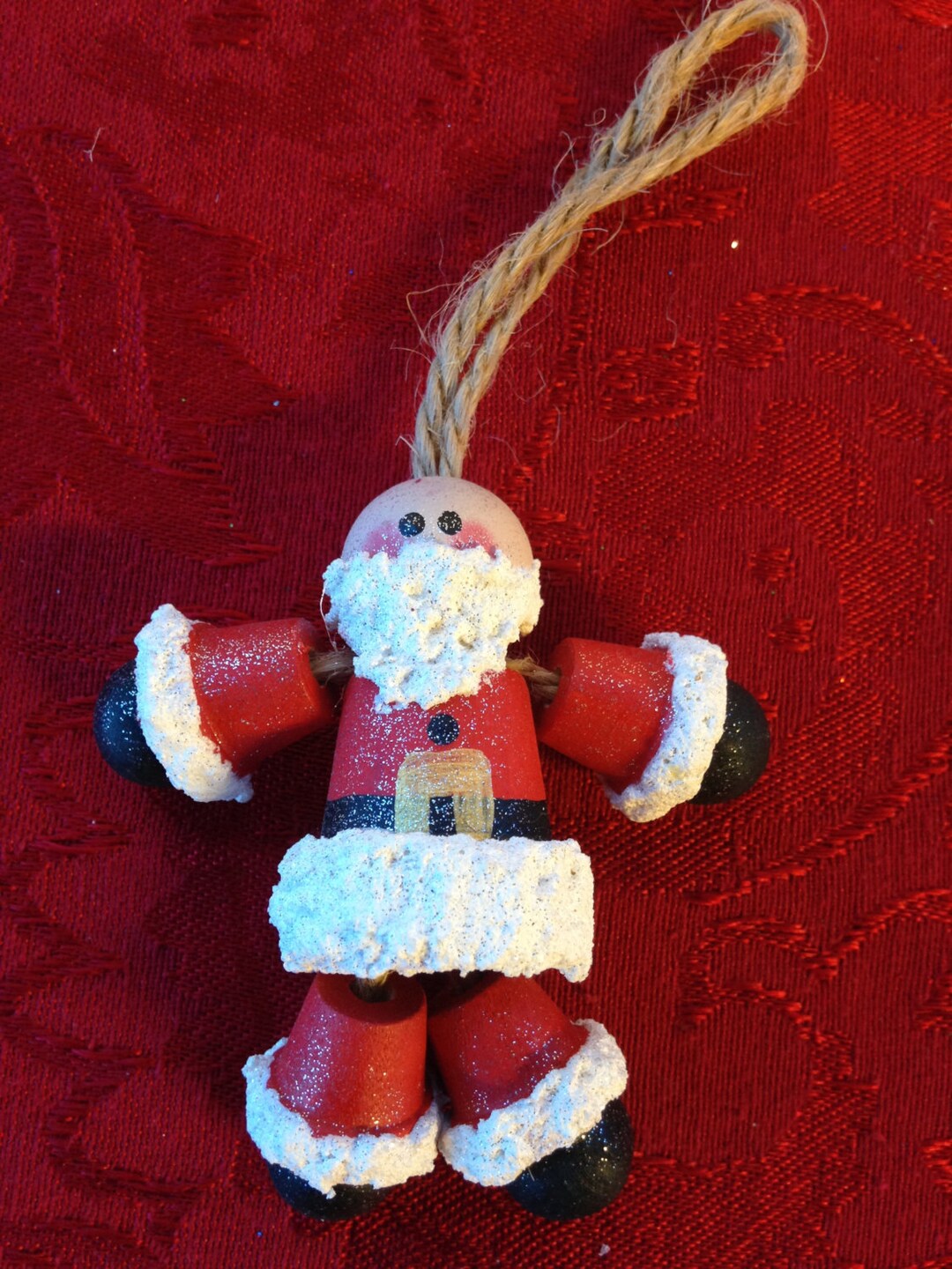 Hand Painted Bald Santa Christmas Ornament, Bald Santa Clause Christmas ...
