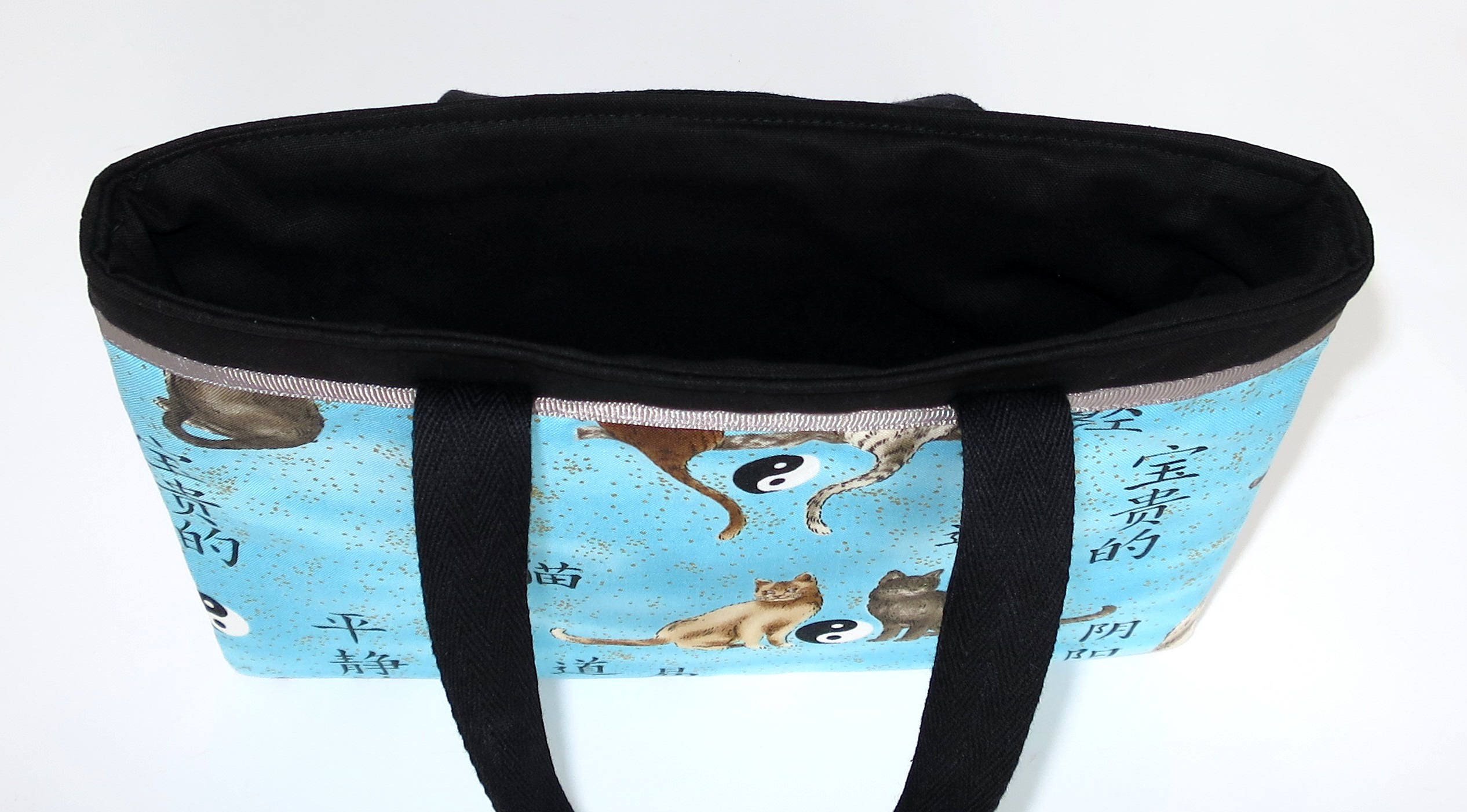 Book Sleeve Bag Book Carry Bag Yin & Yang Cat Book Sleeve | Etsy