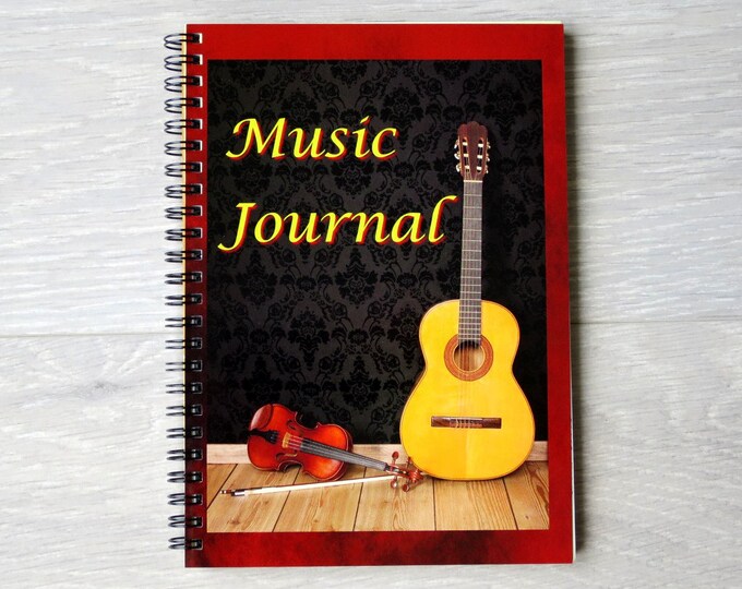 Music Journal, A5 Wire Bound, Custom Designed Pages for Musical ...