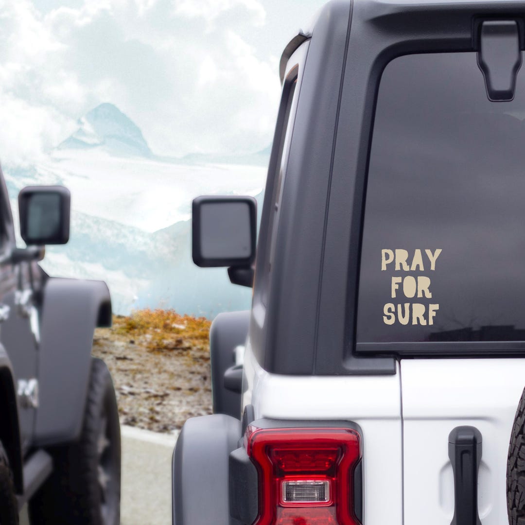 Pray for Surf Decal - Etsy