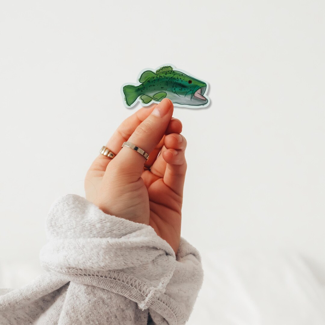 Large Mouth Bass Sticker | Sticker | Lake Life | Stickers for Cooler ...