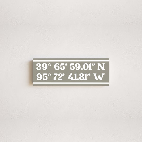 Gps Coordinates Sign - Etsy