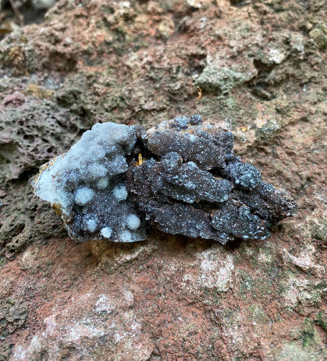 Goethite With Selenite, Raw Cluster, Grounding, Mexico, 30.60 Grams ...