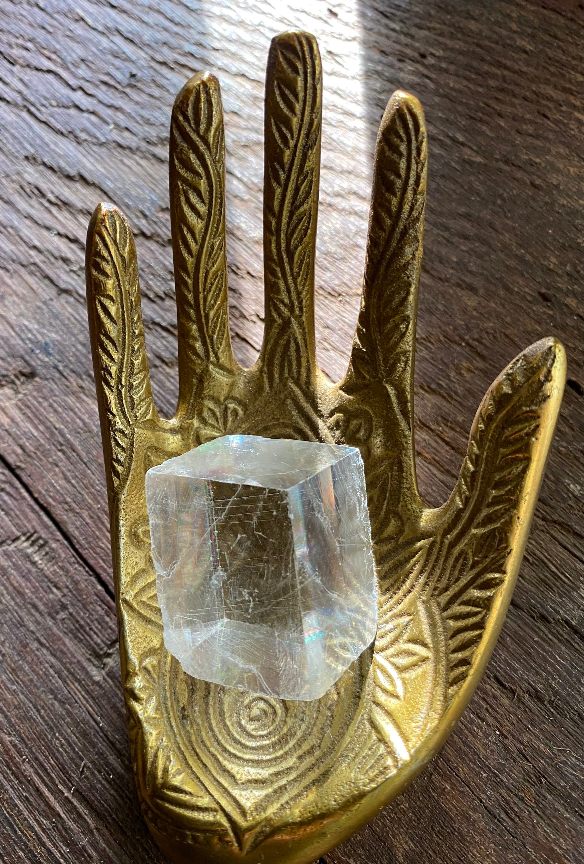 CALCITE, Optical, aka Viking Sunstone, Raw, Silver Veils, Rainbow ...