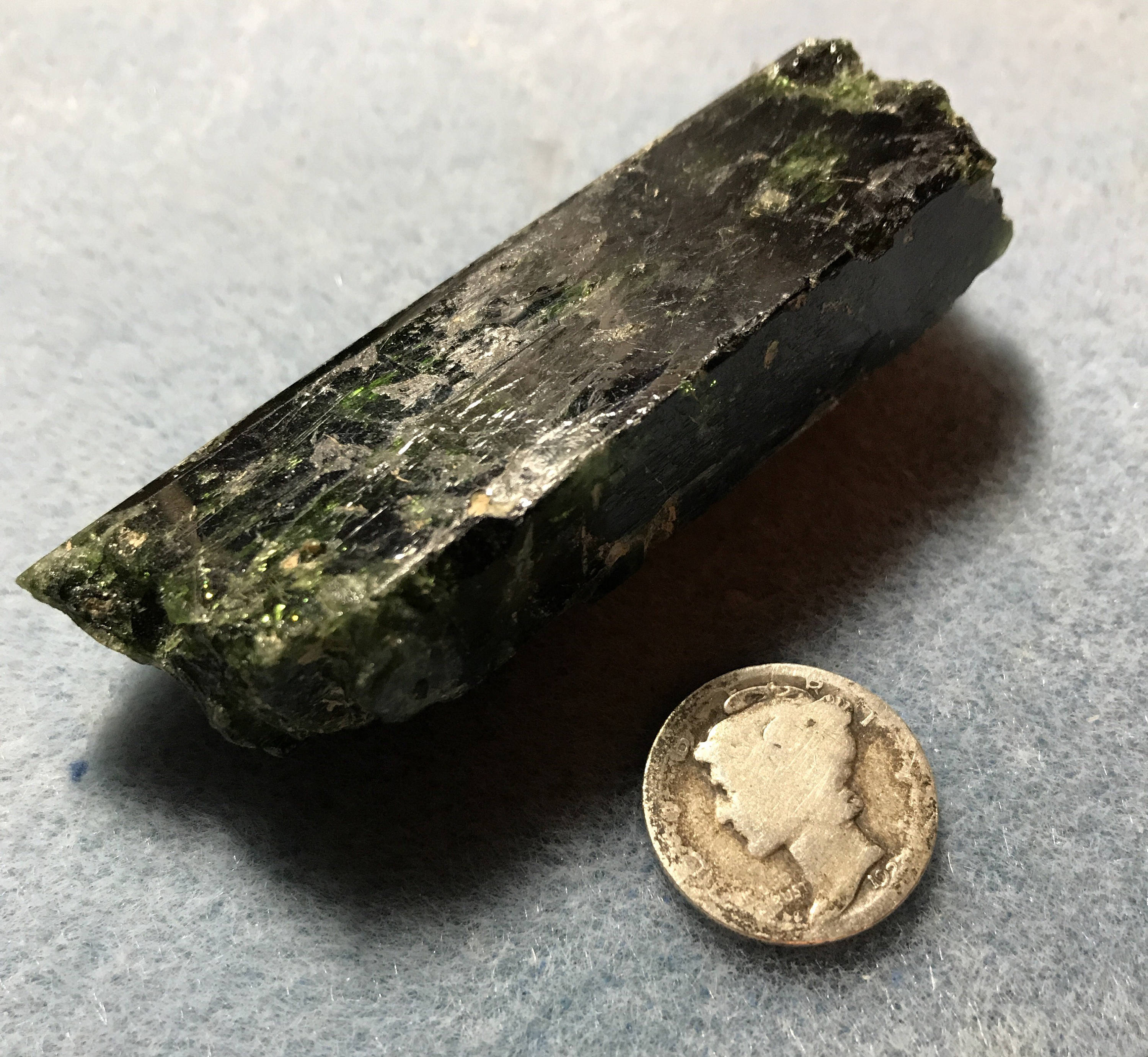 Gemmy Chrome Diopside, All Crystal, Raw, Himalayas, Pakistan, 269 Carat ...