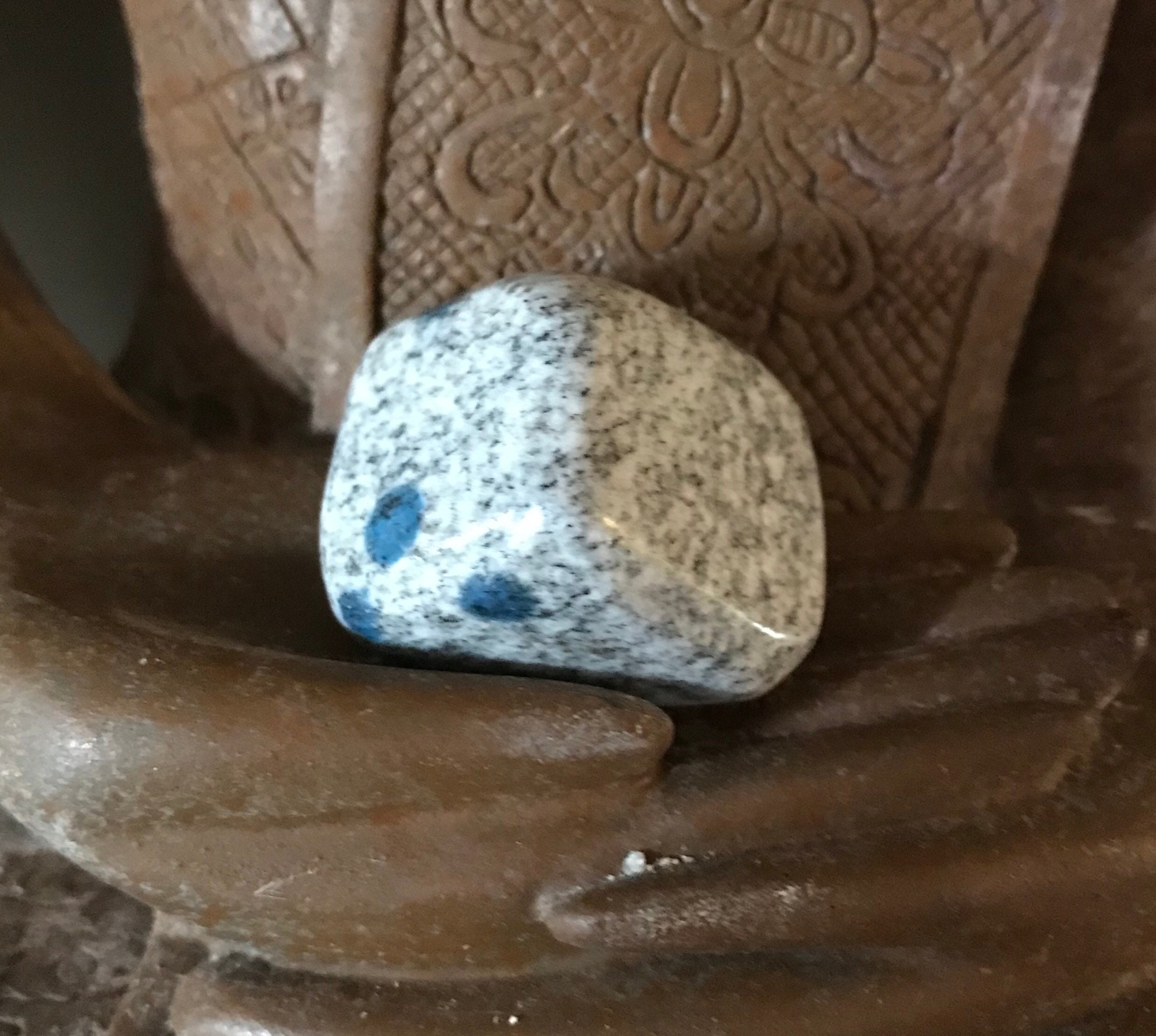 K2 Stone, Azurite in Granite, K2 Mountain, Pakistan, Polished, 22.8 ...