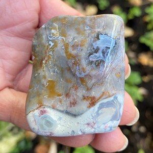 Ohio Rainbow Flint, Colorful Polished Pocket Stone, Warrior Stone, Ohio ...