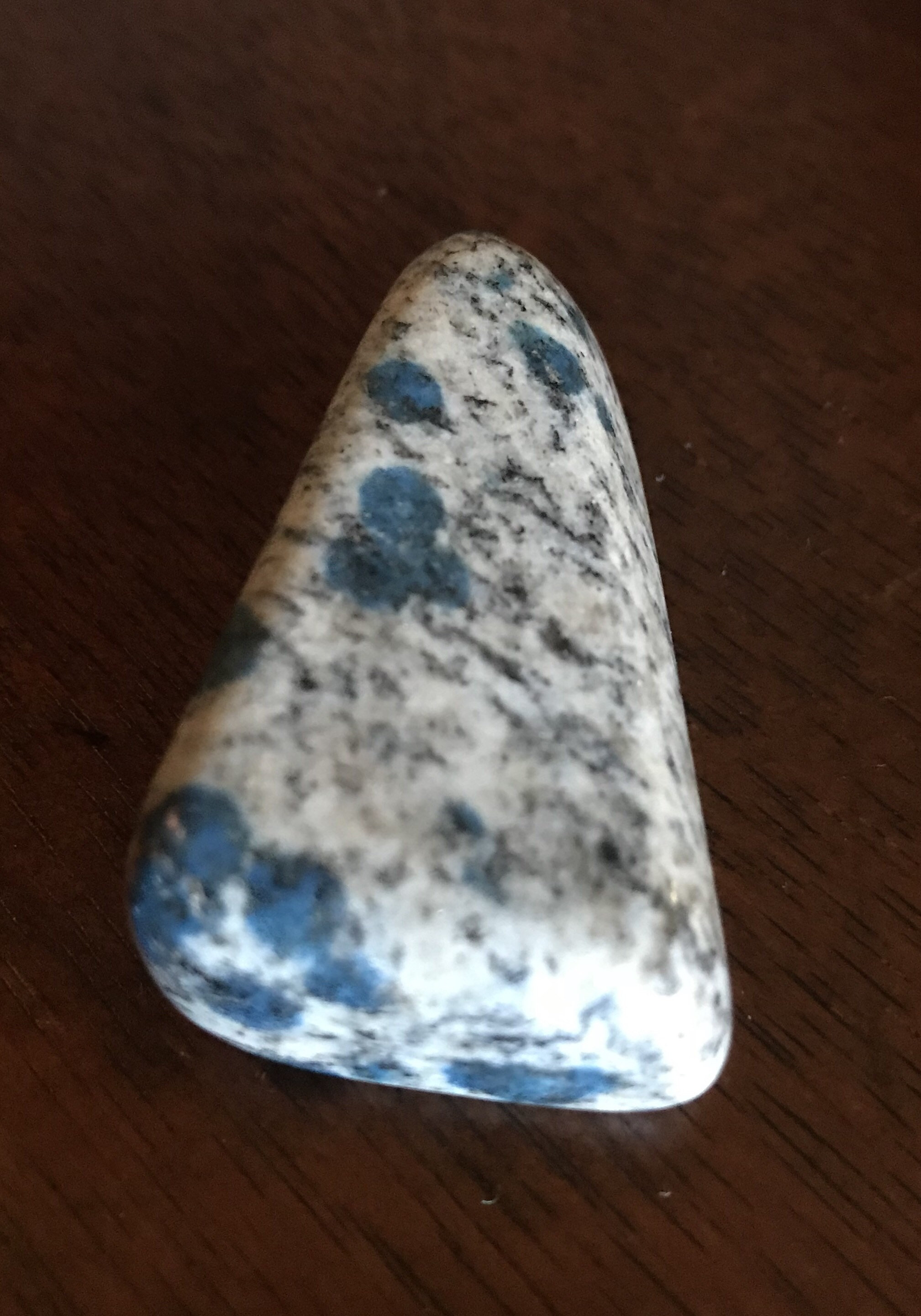 K2 Stone, Azurite in Granite, K2 Mountain, Pakistan, Polished, 26.2 ...