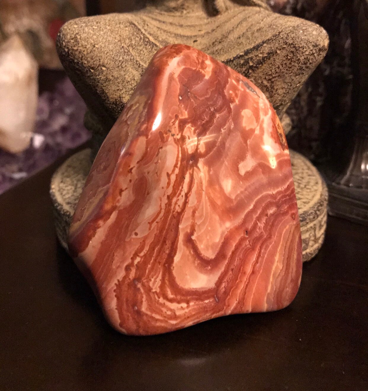 Wonderstone Jasper, Large Palm Stone, Nevada, 156.50 Grams, CR5993