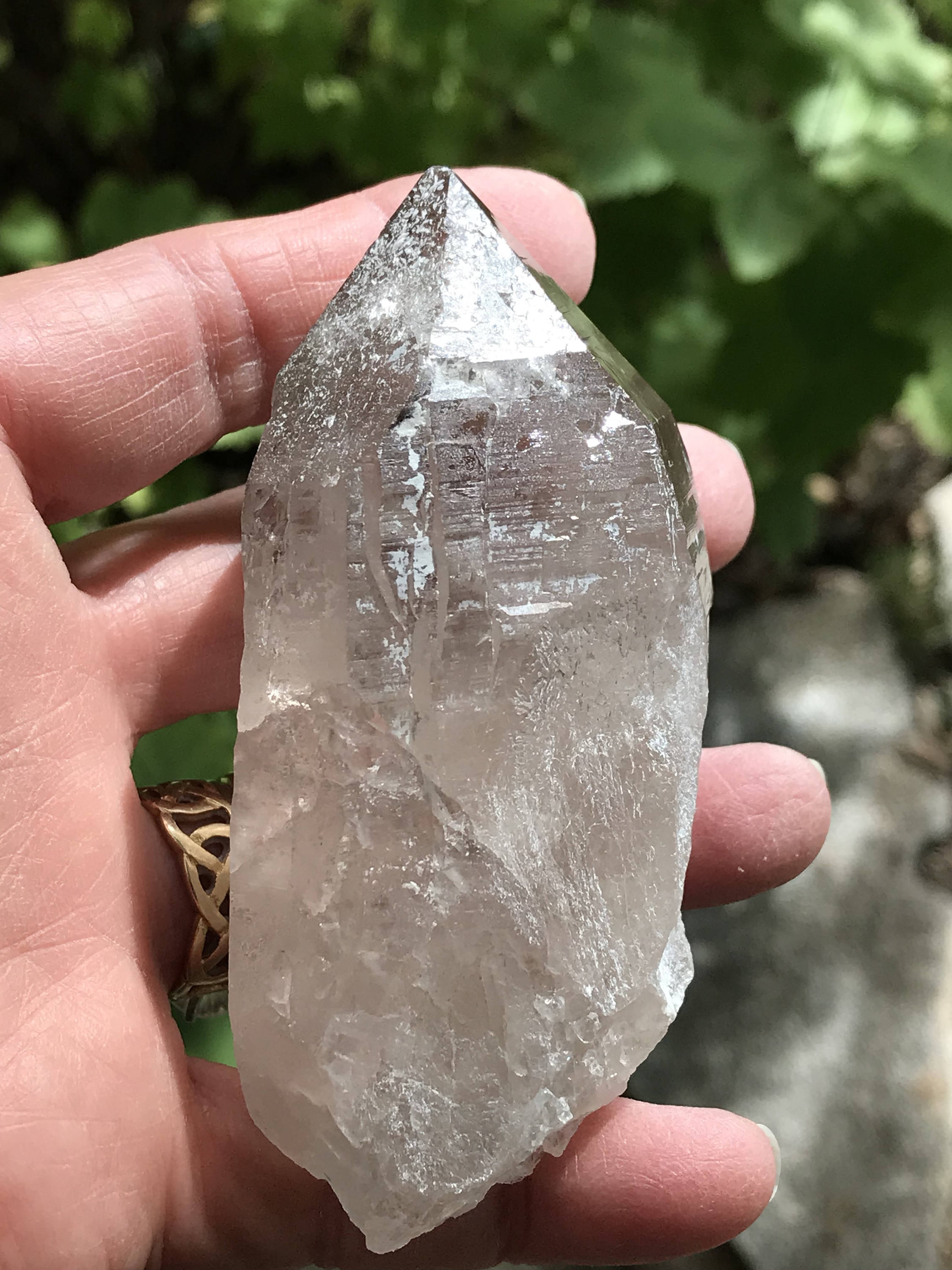 RESERVED for B***Raw Smokey Quartz Point, Protection Crystal, Mine ...