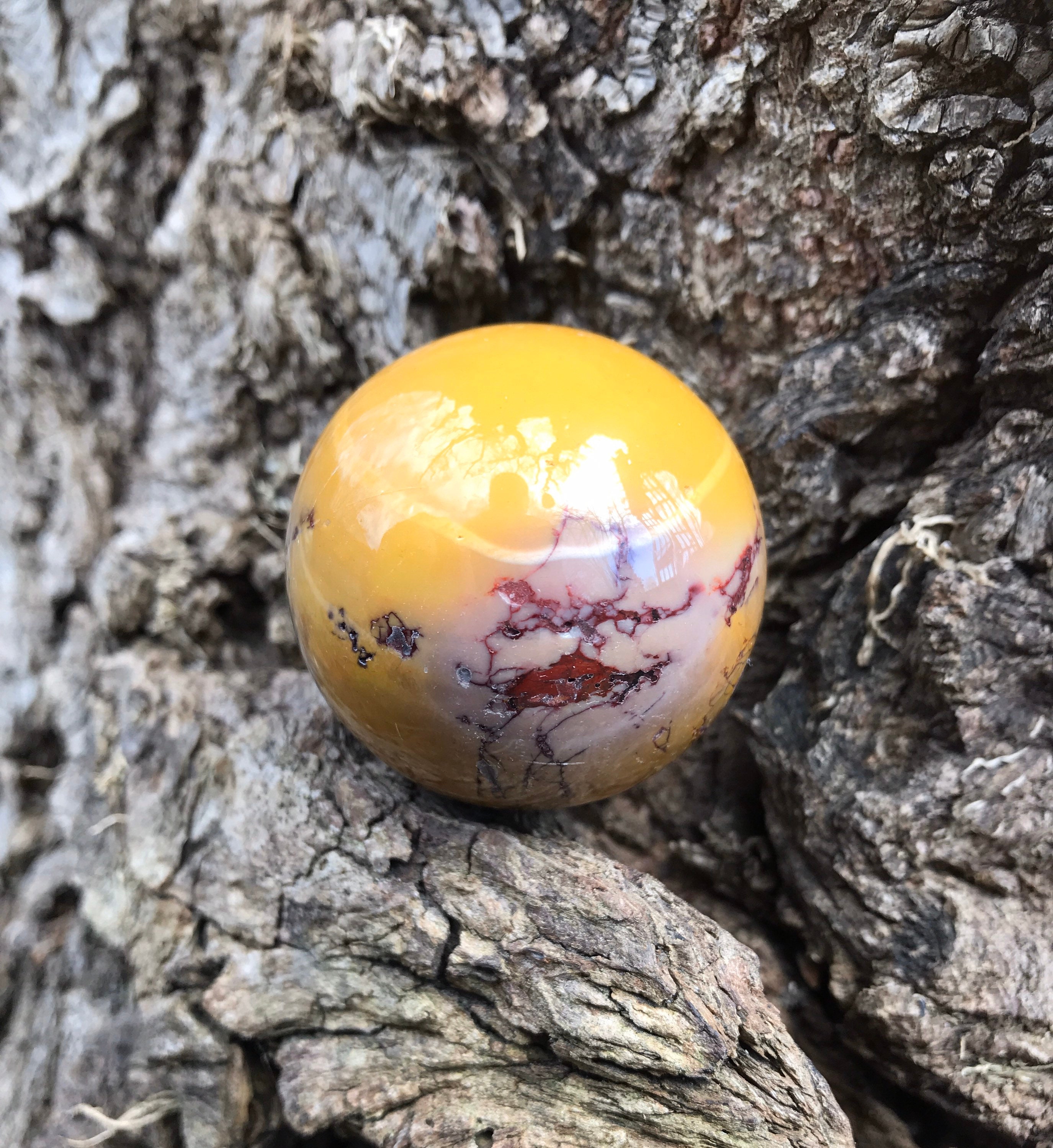 Mookaite Jasper Sphere, Polished, 40mm, 83.80 Grams, Australia, CR6946