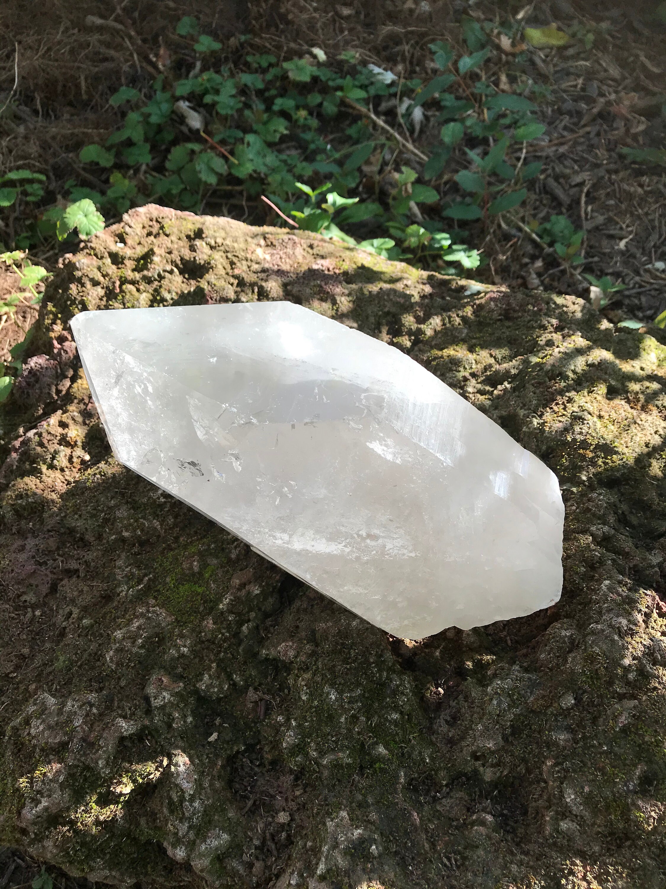 9 LBS Massive Raw DT Himalayan Quartz, Mine Fresh, Rainbow Points ...