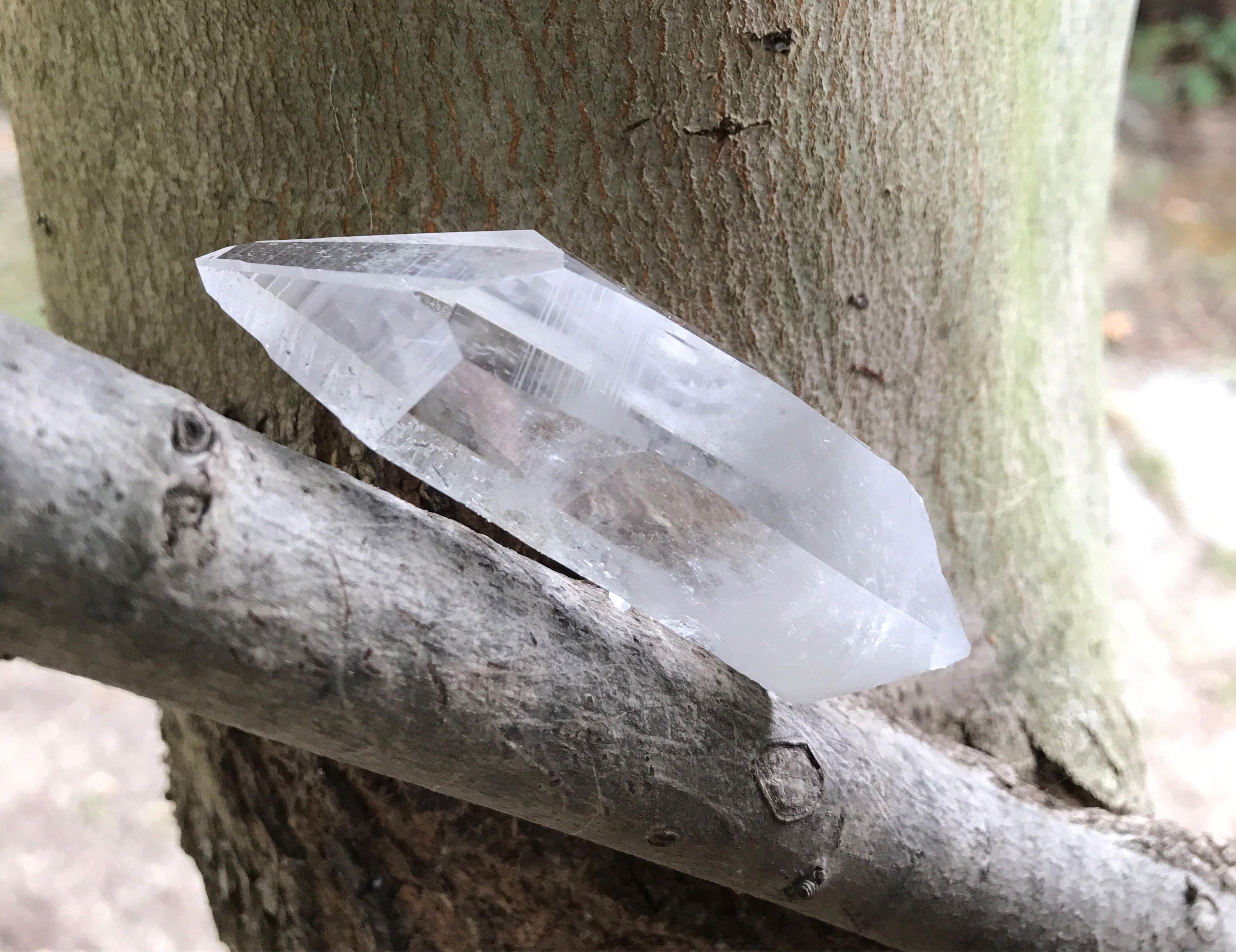 Raw Quartz Single Crystal Point, Arkansas, 63.1 Grams, CR2050
