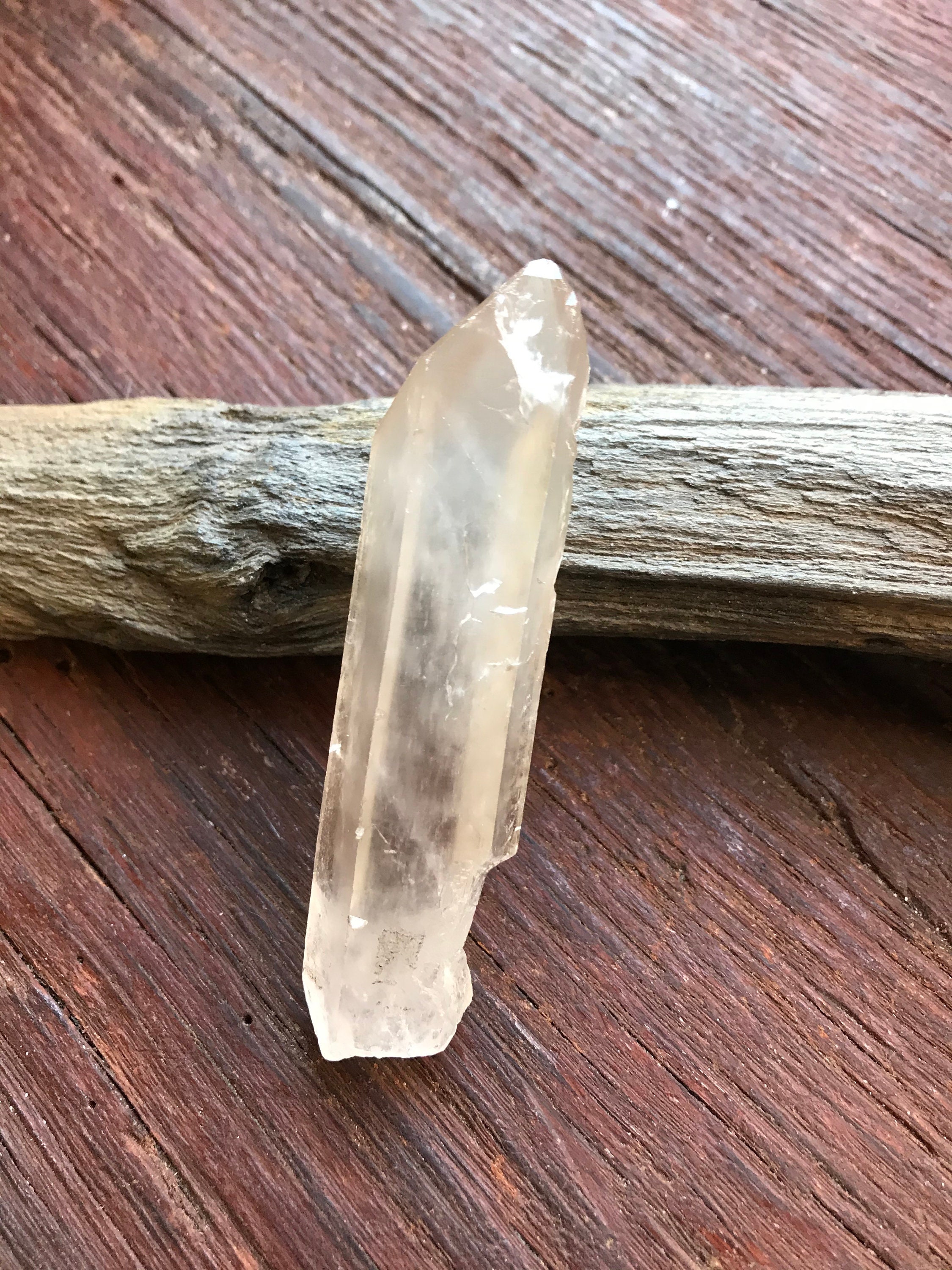 Clear Lemurian, Raw, Silver Veils, Keyed, Window, Silver Veils ...