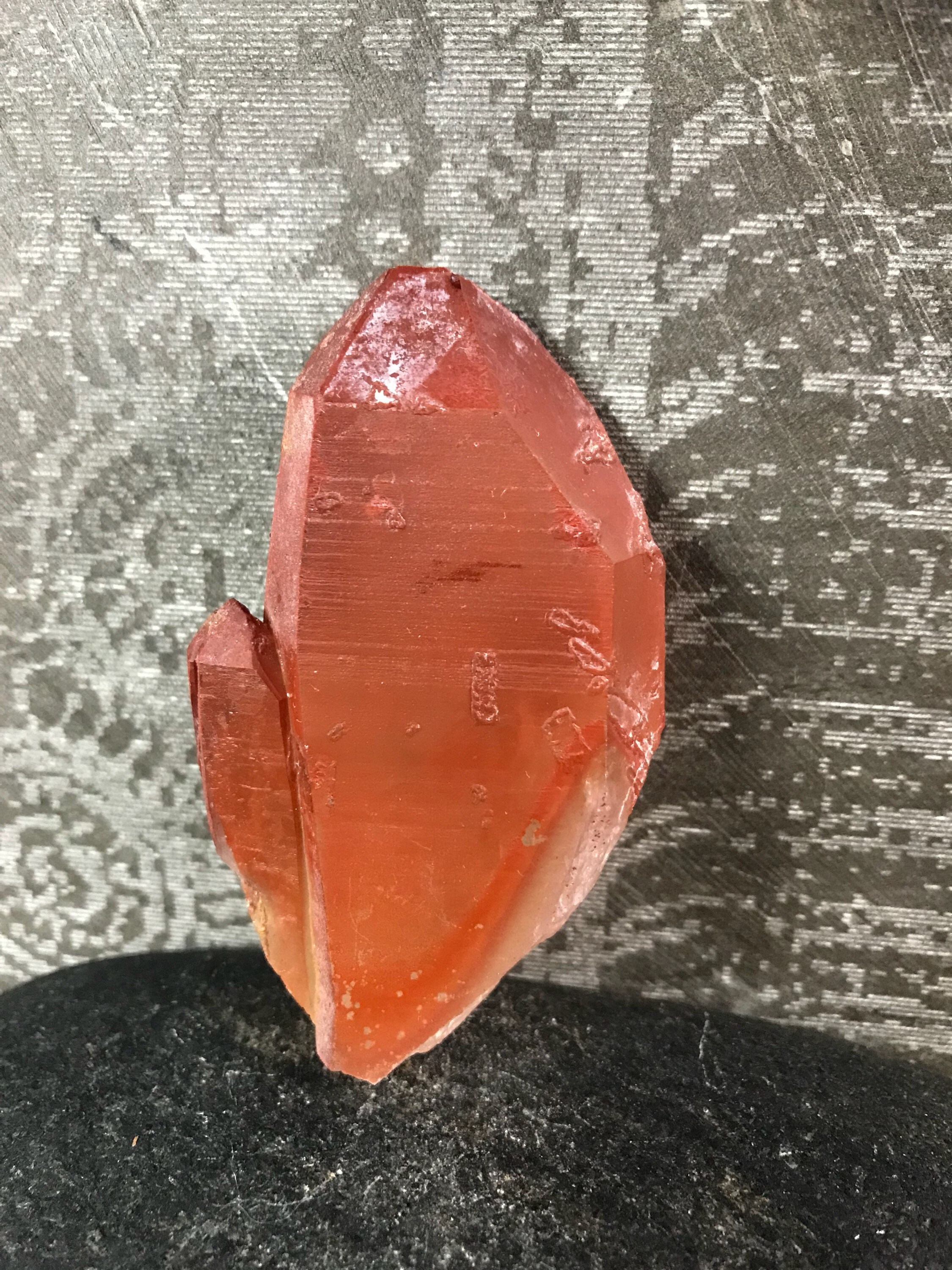 RED DRAGON Quartz, Twinning, Raw, Red Hematite Coated, Morocco, 83.2 ...