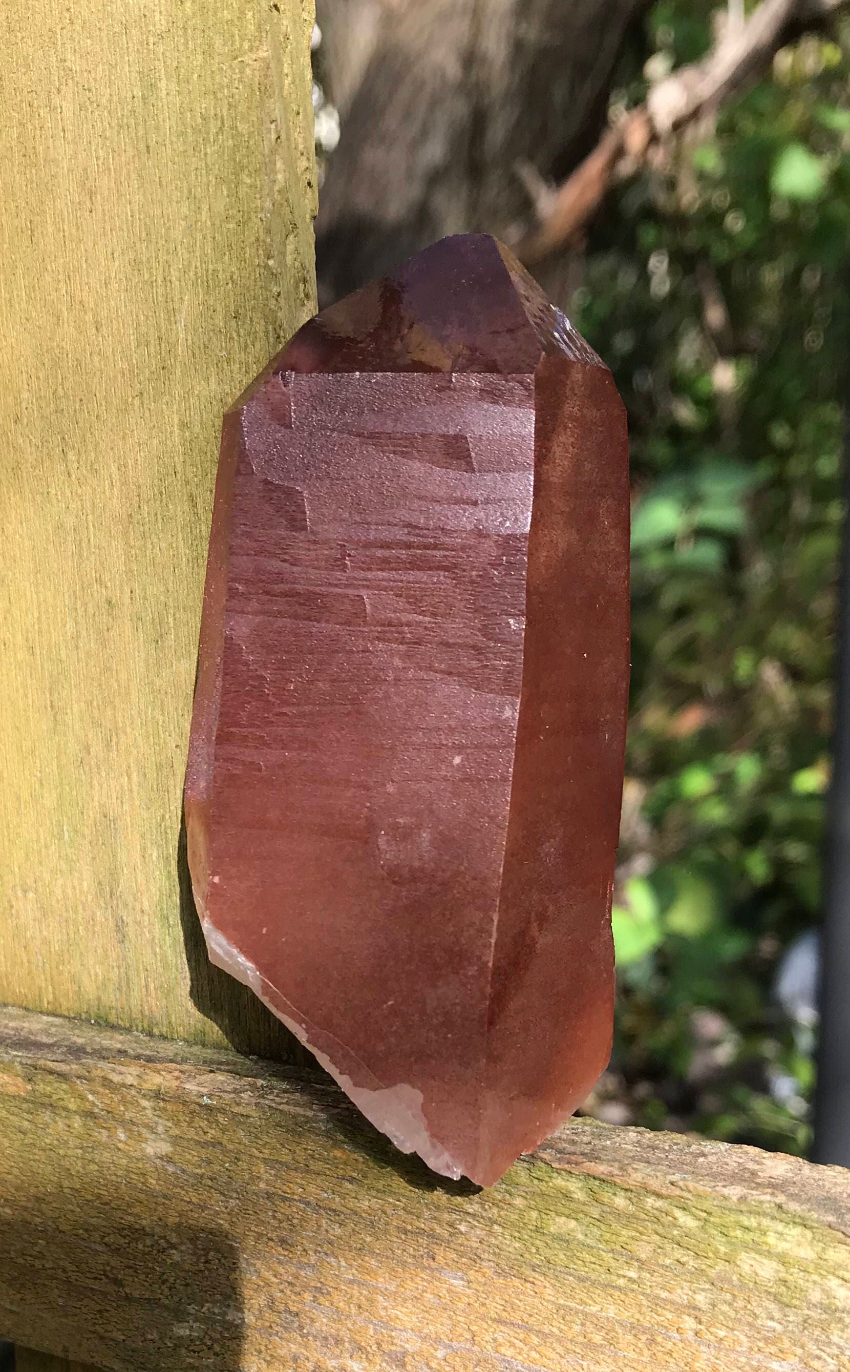 RED DRAGON Quartz, Large, Raw, Red Hematite Coated, Morocco, 117.8 ...