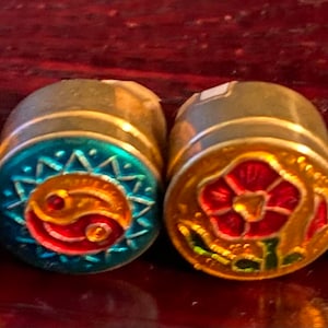 Solid Perfume, Tiny Decorative Brass Sample Container With Lid ...