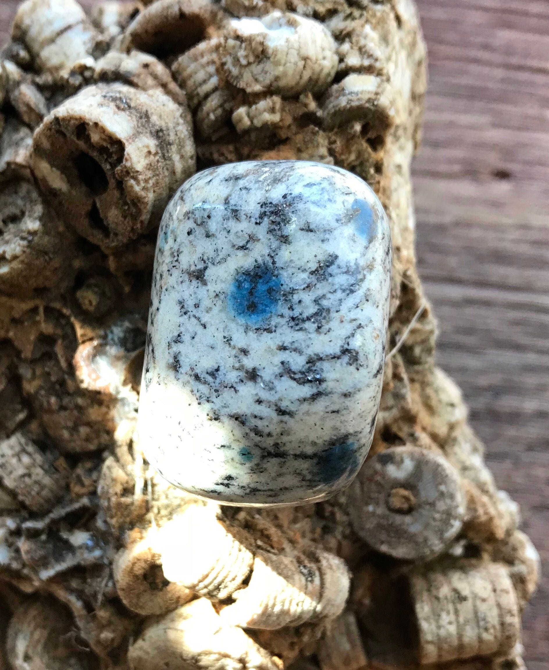 K2 Stone, Azurite in Granite, K2 Mountain, Pakistan, Polished, 36.1 ...