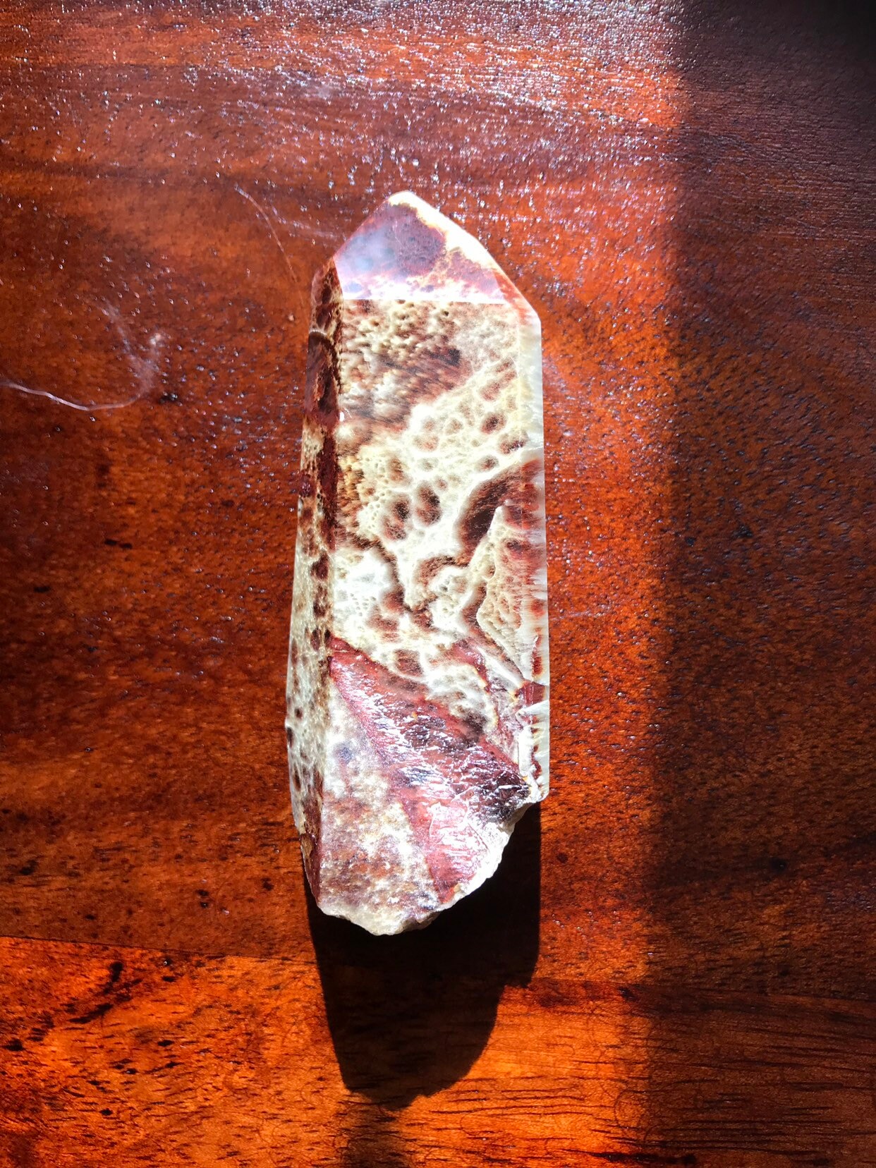 Angel Wing, Red Amphibole Phantom Tabby Quartz, Keys, Semi-Polished ...