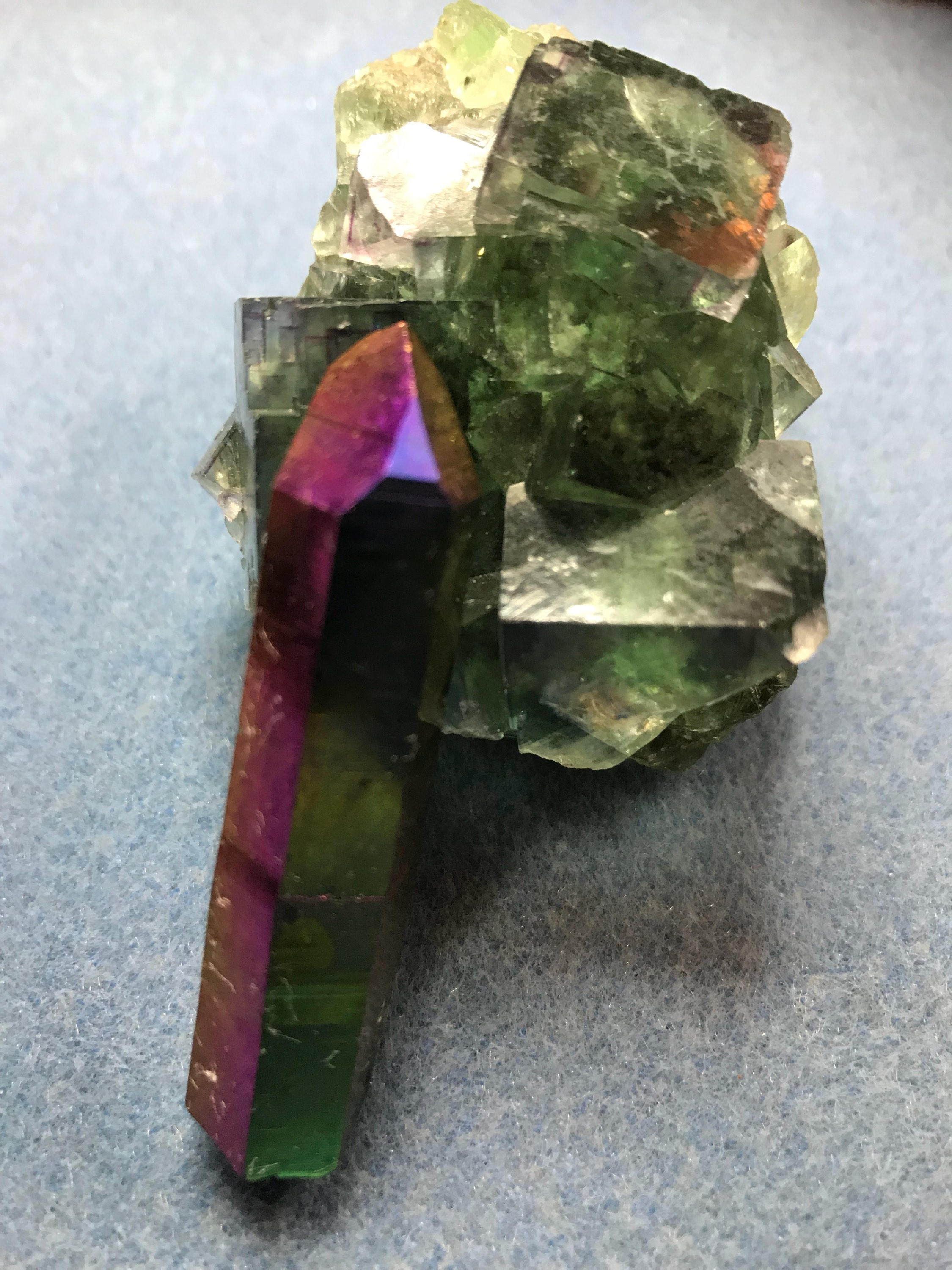 Titanium Aura Quartz Crystal Point, Key, Arkansas, 13.6 Grams, CR2722