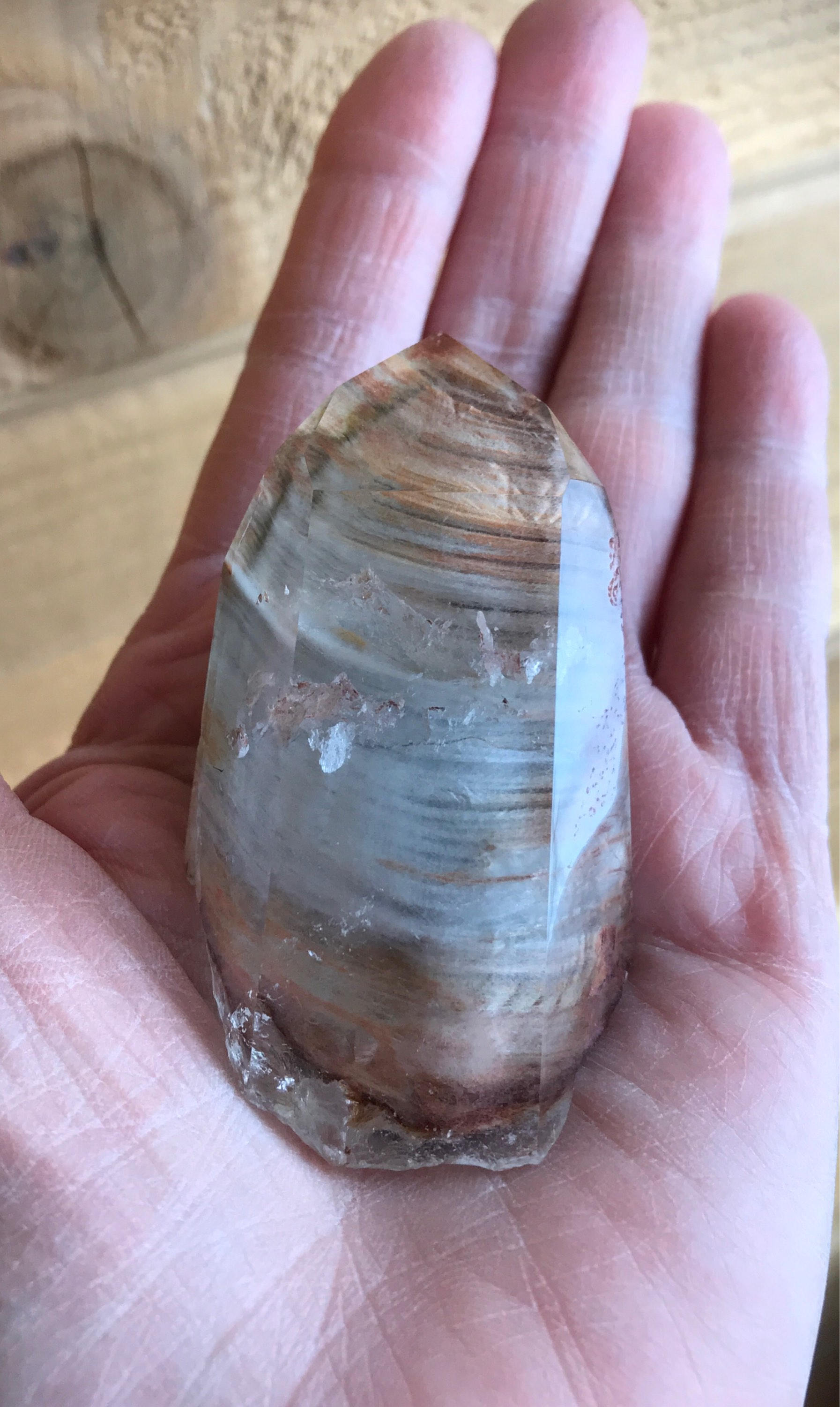 Large Amphibole, Angel Wing Phantom Quartz, Raw, Brazil, 85.5 Grams, CR2709