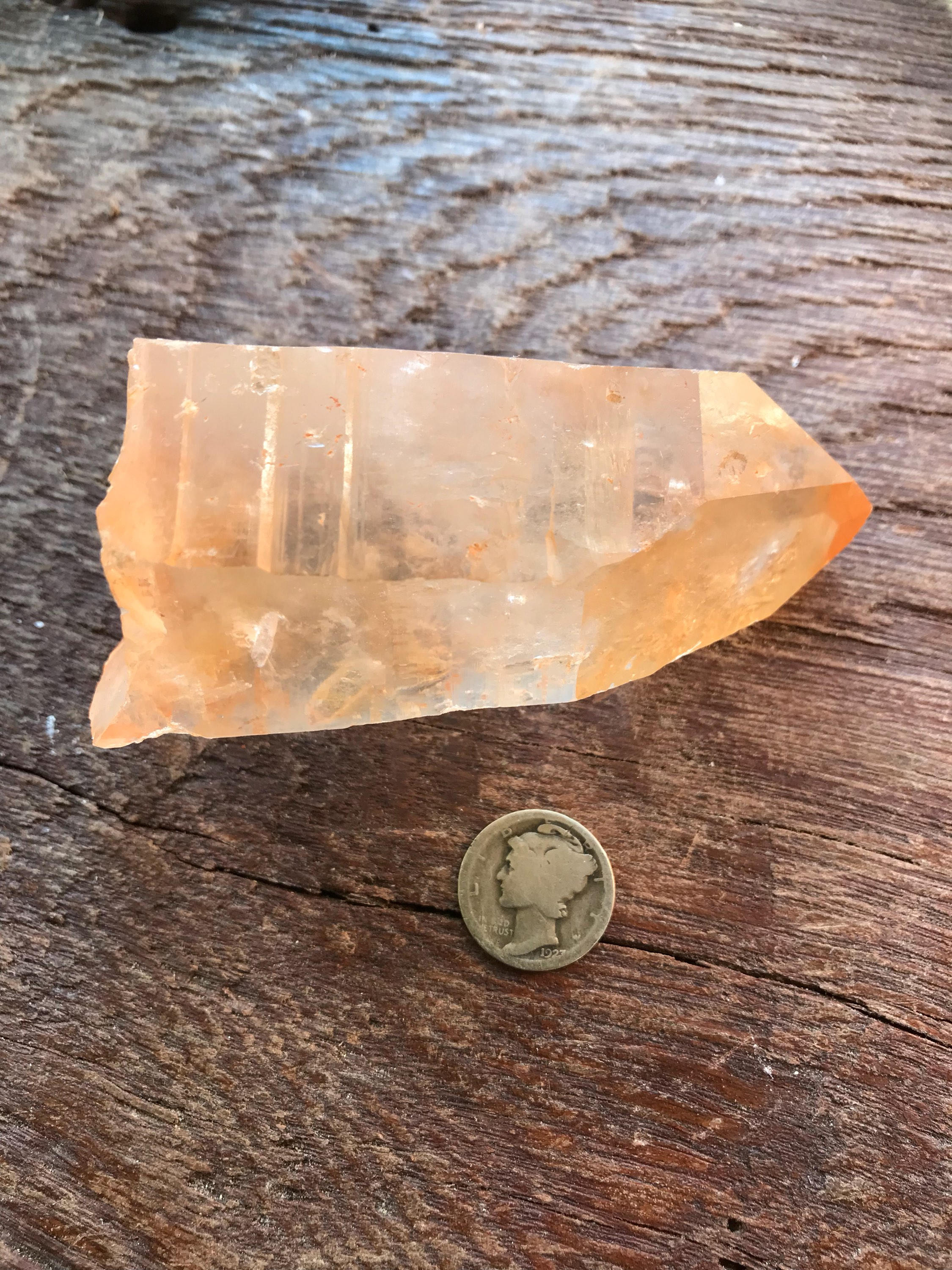 LEMURIAN Seed Quartz Crystal, Large, Raw, Orange, Bridge Crystals, Mine ...