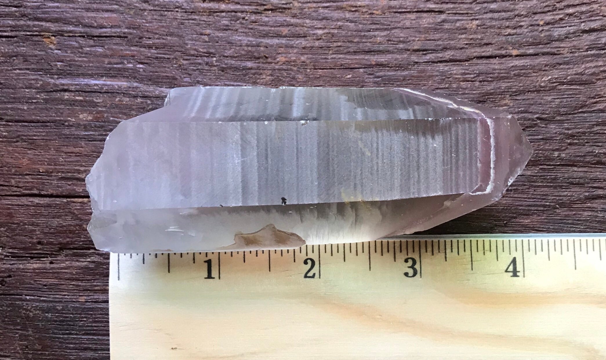 Golden Lithium Lemurian, 0.41 LBS, Raw, Key, Deep Striations, Calming ...