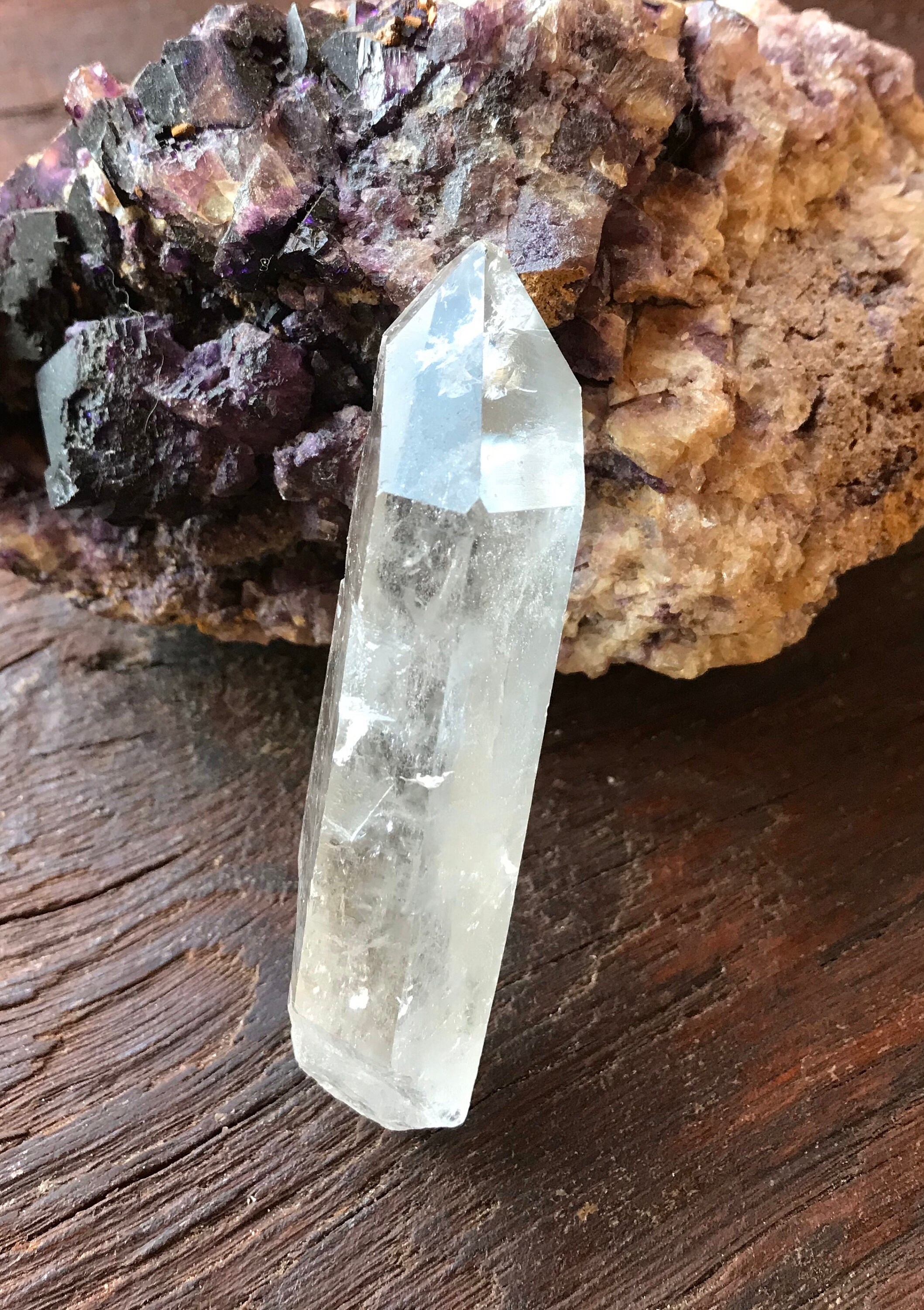 Clear Lemurian, Raw, Silver Veils, Keyed, Window, Silver Veils ...