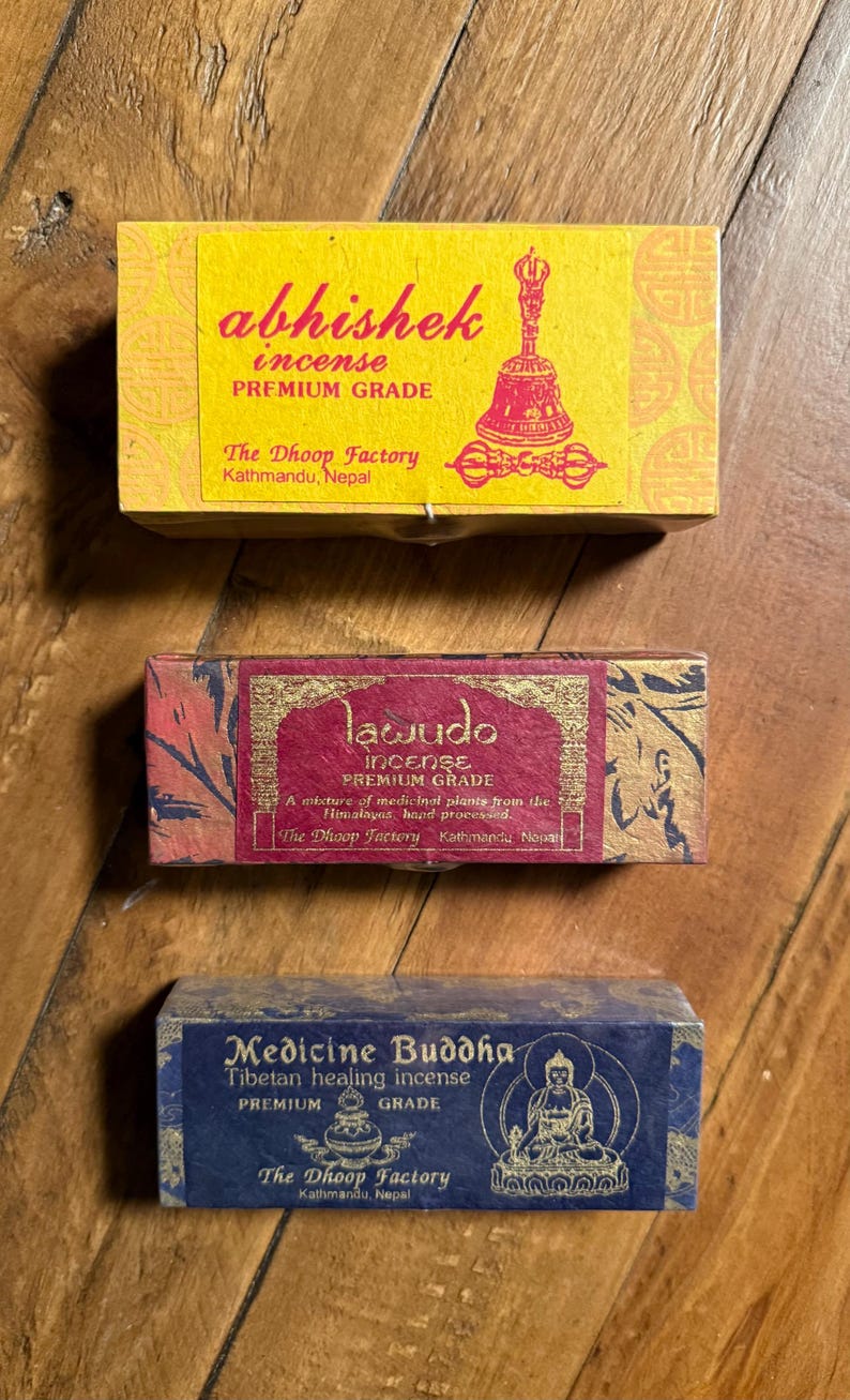 Tibetan Herbal Incense, Dhoop Factory, 100% Pure, Lotka Gift Boxed, No ...