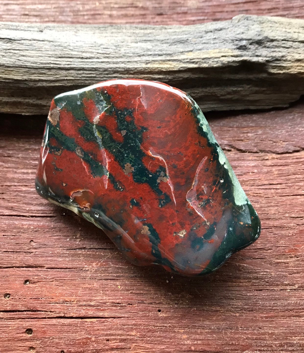 1 2 LB BLOODSTONE Large Polished Palm Stone Intense Healing India