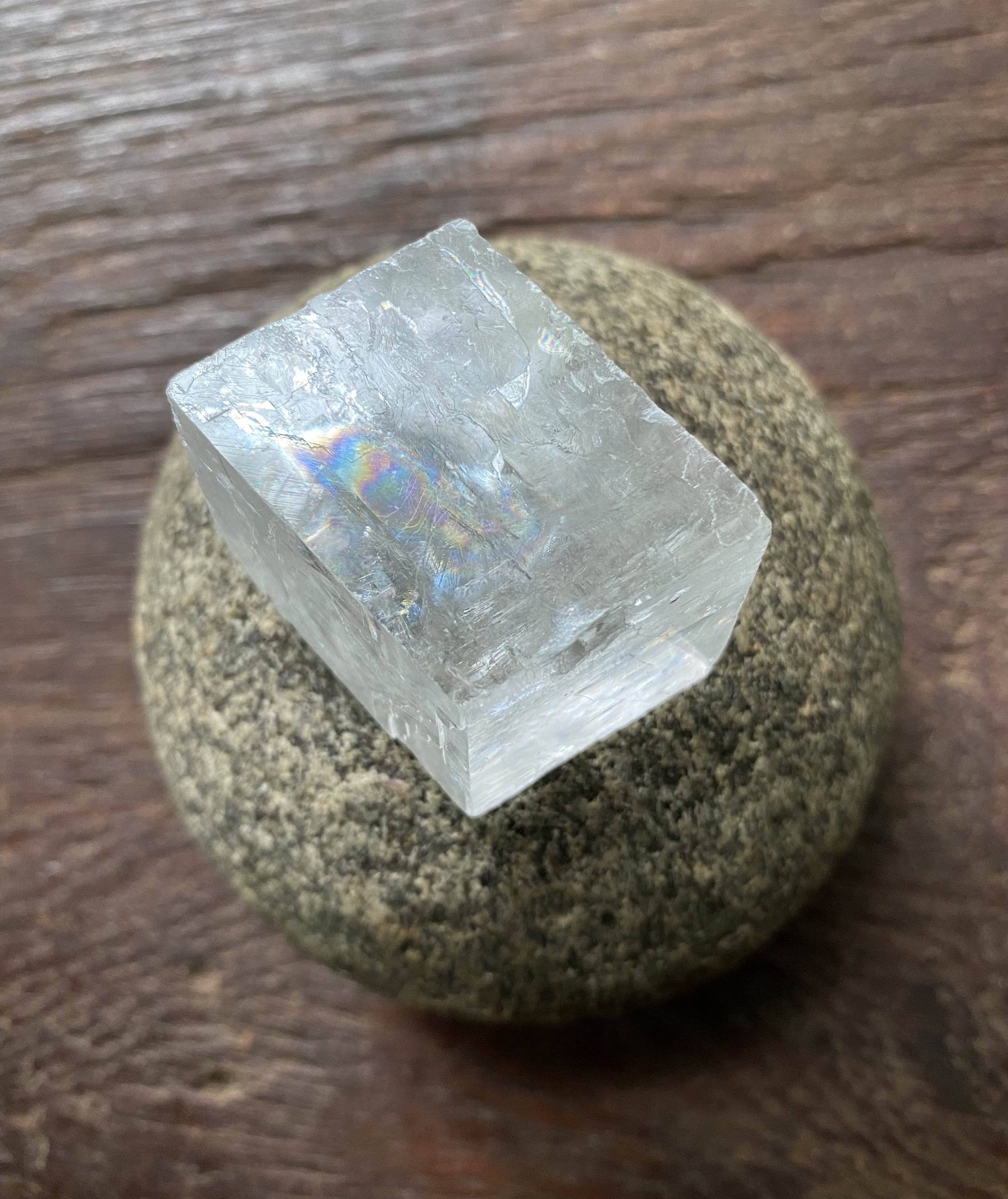CALCITE, Optical, aka Viking Sunstone, Raw, Silver Veils, Rainbow ...