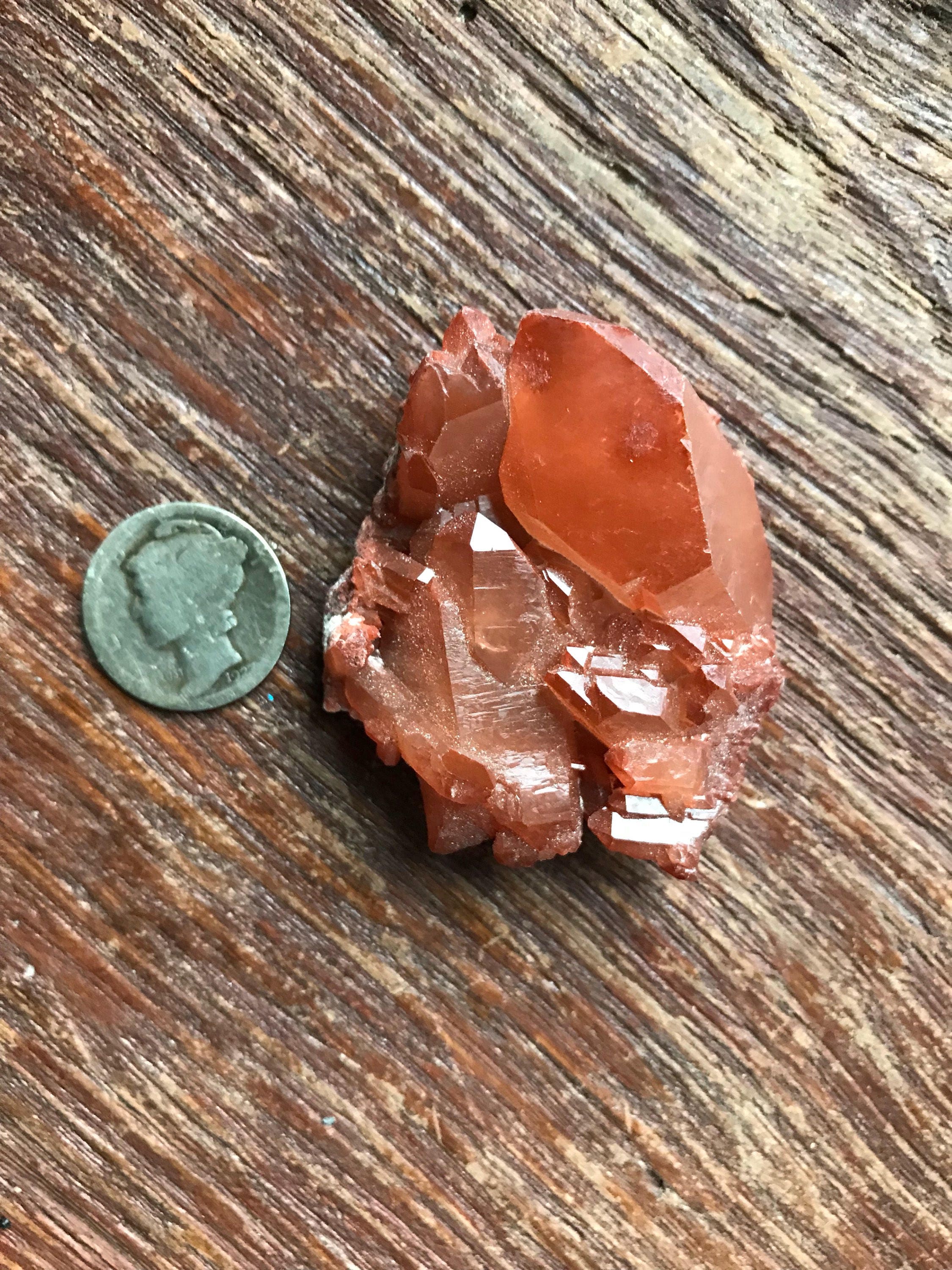 Sold to Gator 10/14*RED DRAGON Tabby Quartz Cluster, Raw, Red Hematite ...