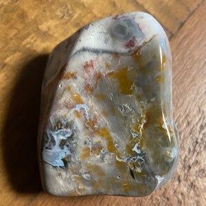 Ohio Rainbow Flint, Colorful Polished Pocket Stone, Warrior Stone, Ohio ...