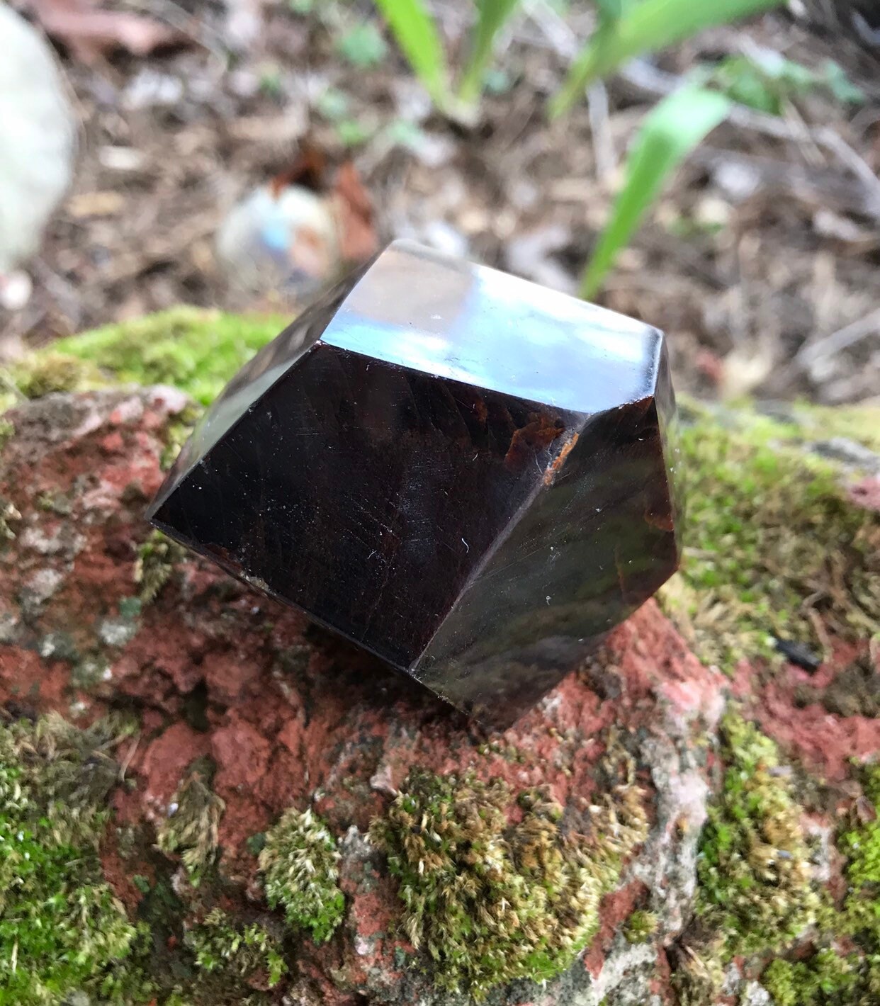 1/2 LB- Almandine Garnet Crystal, 62 mm, Polished, 203.4 Grams, 1017 ...