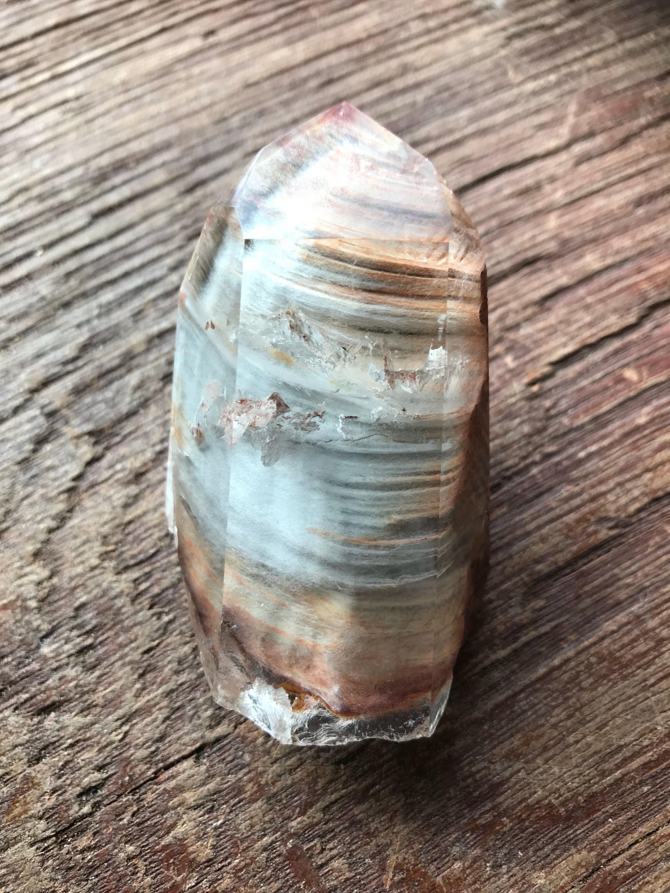 Large Amphibole, Angel Wing Phantom Quartz, Raw, Brazil, 85.5 Grams, CR2709