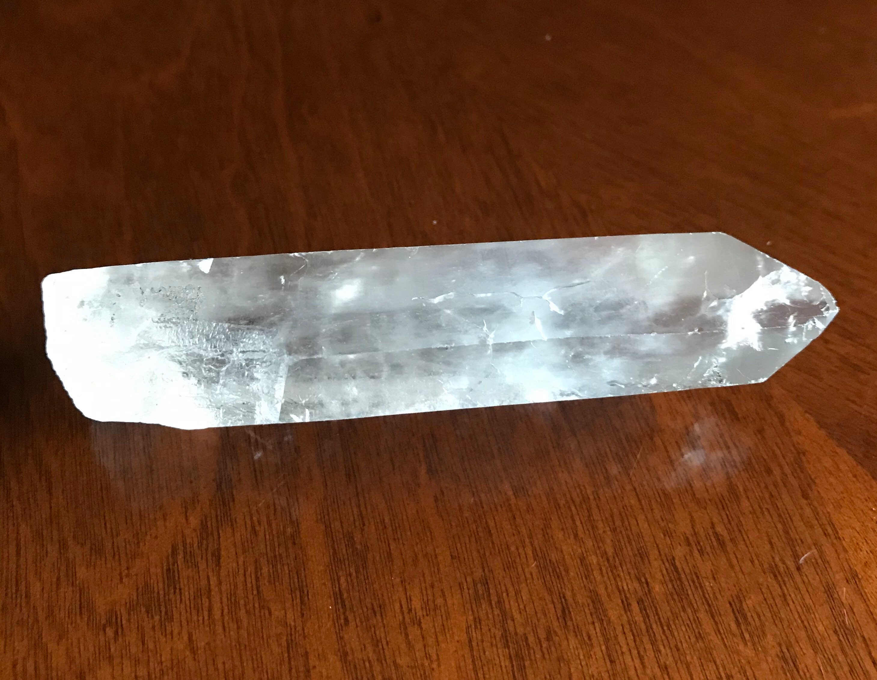 Clear Lemurian, Raw, Silver Veils, Keyed, Window, Silver Veils ...
