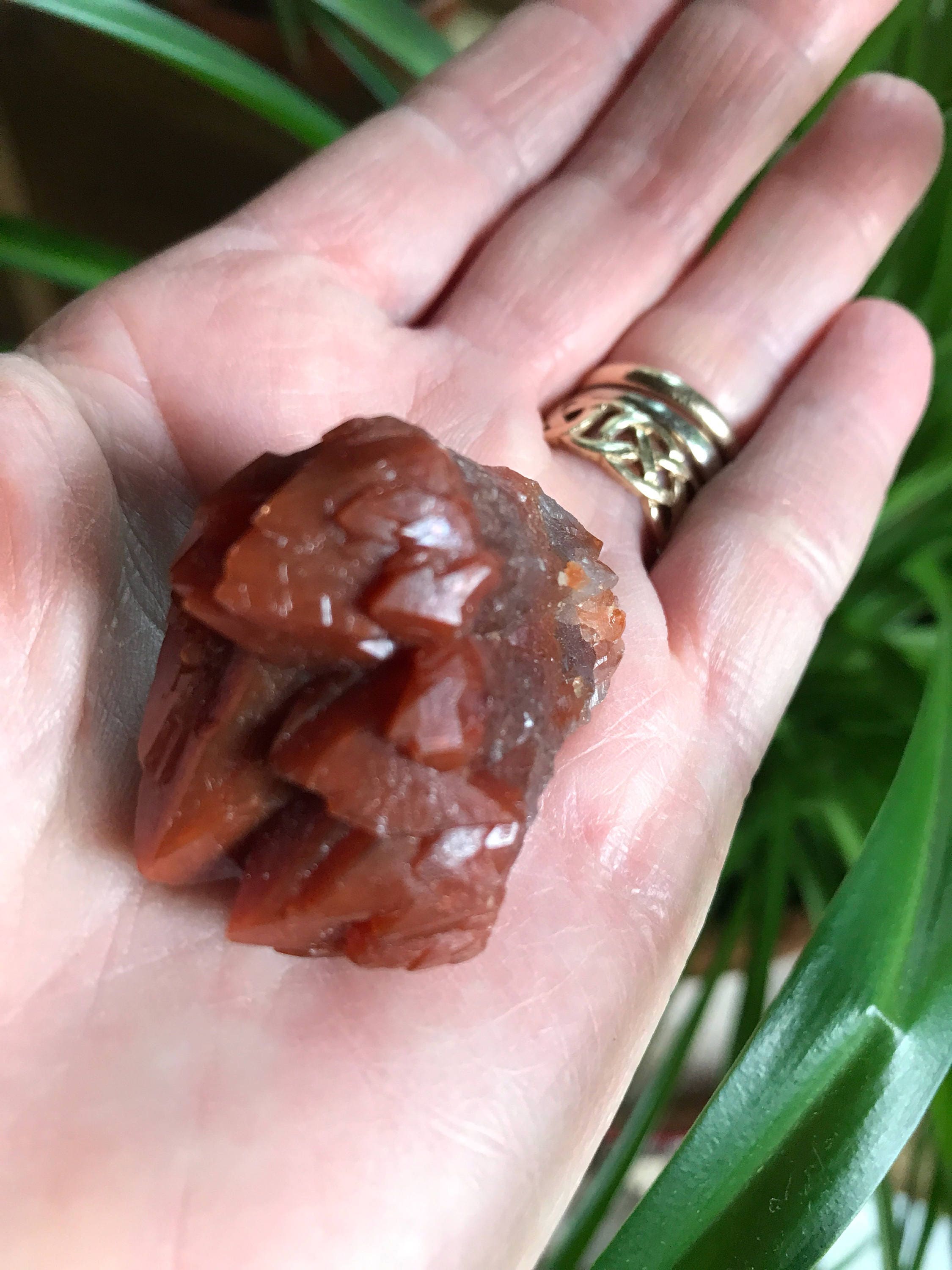 Raw Red Quartz Crystal, Morocco, Mine Fresh, Clean, 32.69 Grams, CR1854