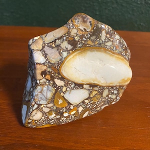 Pudding Stone, 1 LB+ Free Form, Polished Standing Conglomerate Stone ...