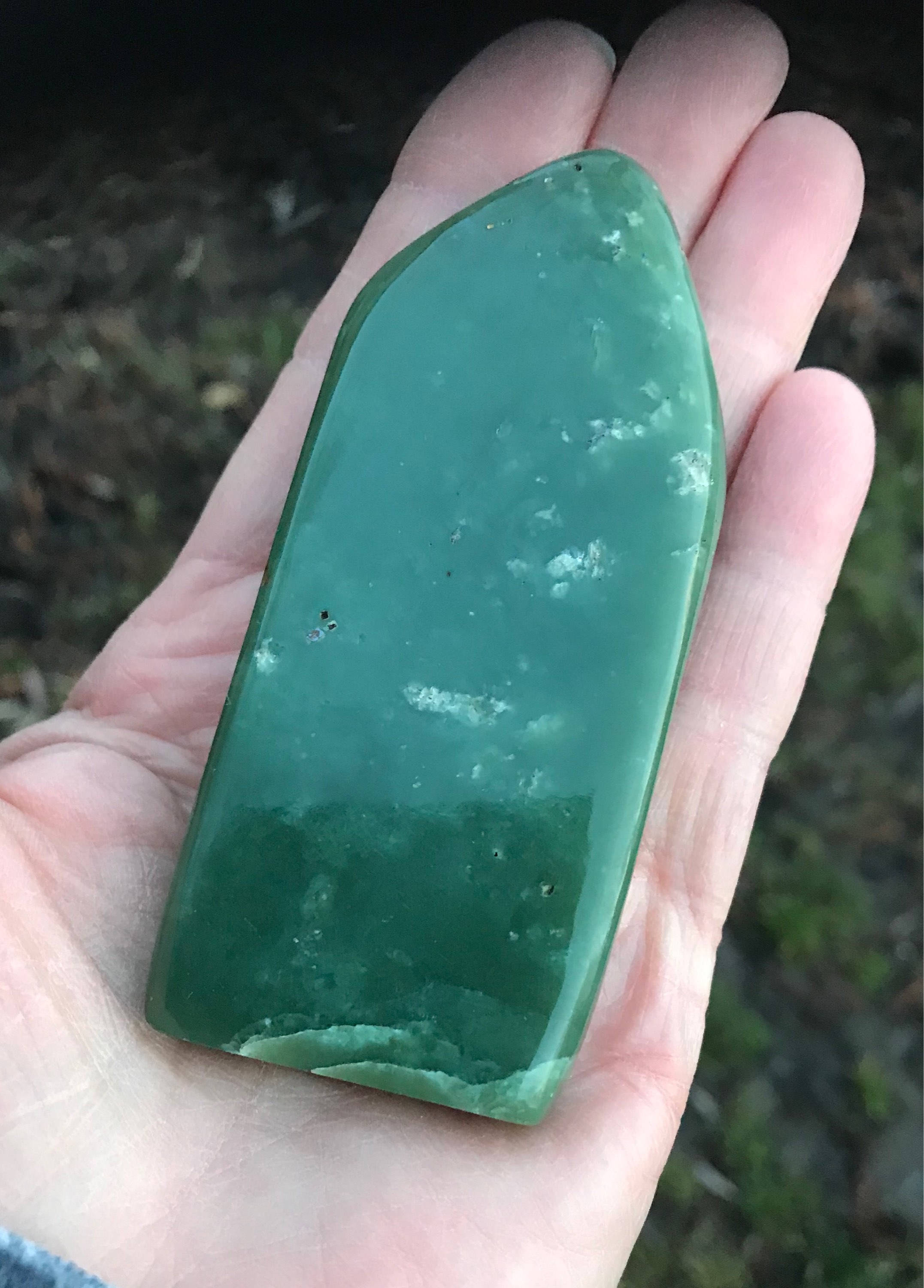Reserved for Barbara Z. *****JADE, NEPHRITE, Polished Stone, 104.5 ...