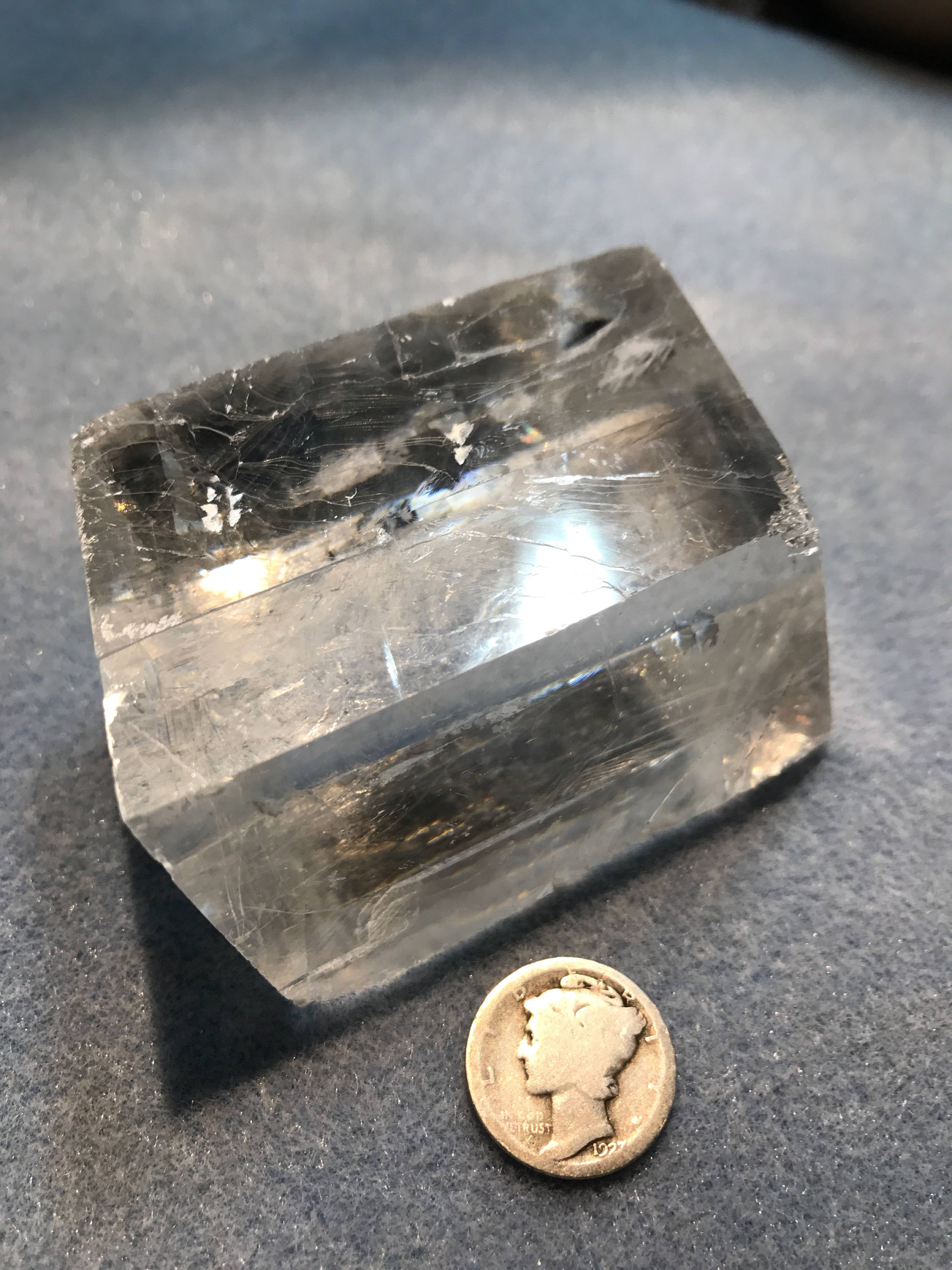 Optical Calcite Crystal, Large, Rainbows, Water Clear, Viking Sunstone ...