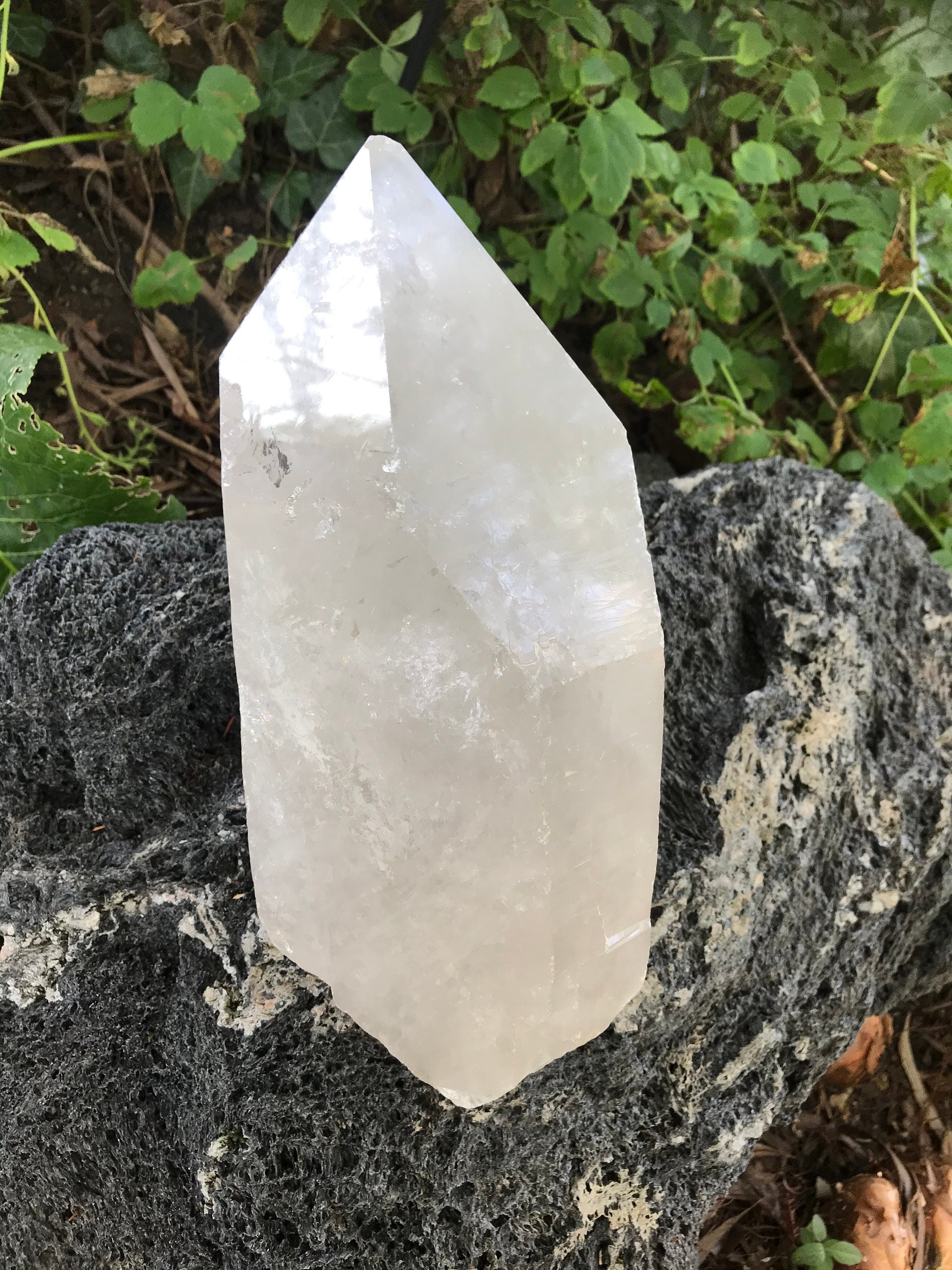 9 LBS Massive Raw DT Himalayan Quartz, Mine Fresh, Rainbow Points ...