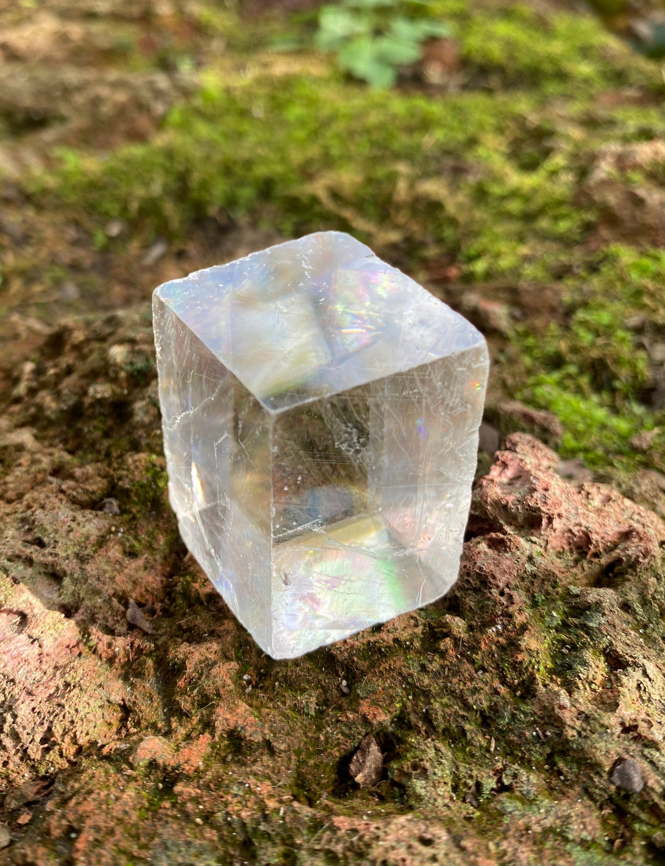 CALCITE, Optical, aka Viking Sunstone, Raw, Silver Veils, Rainbow ...